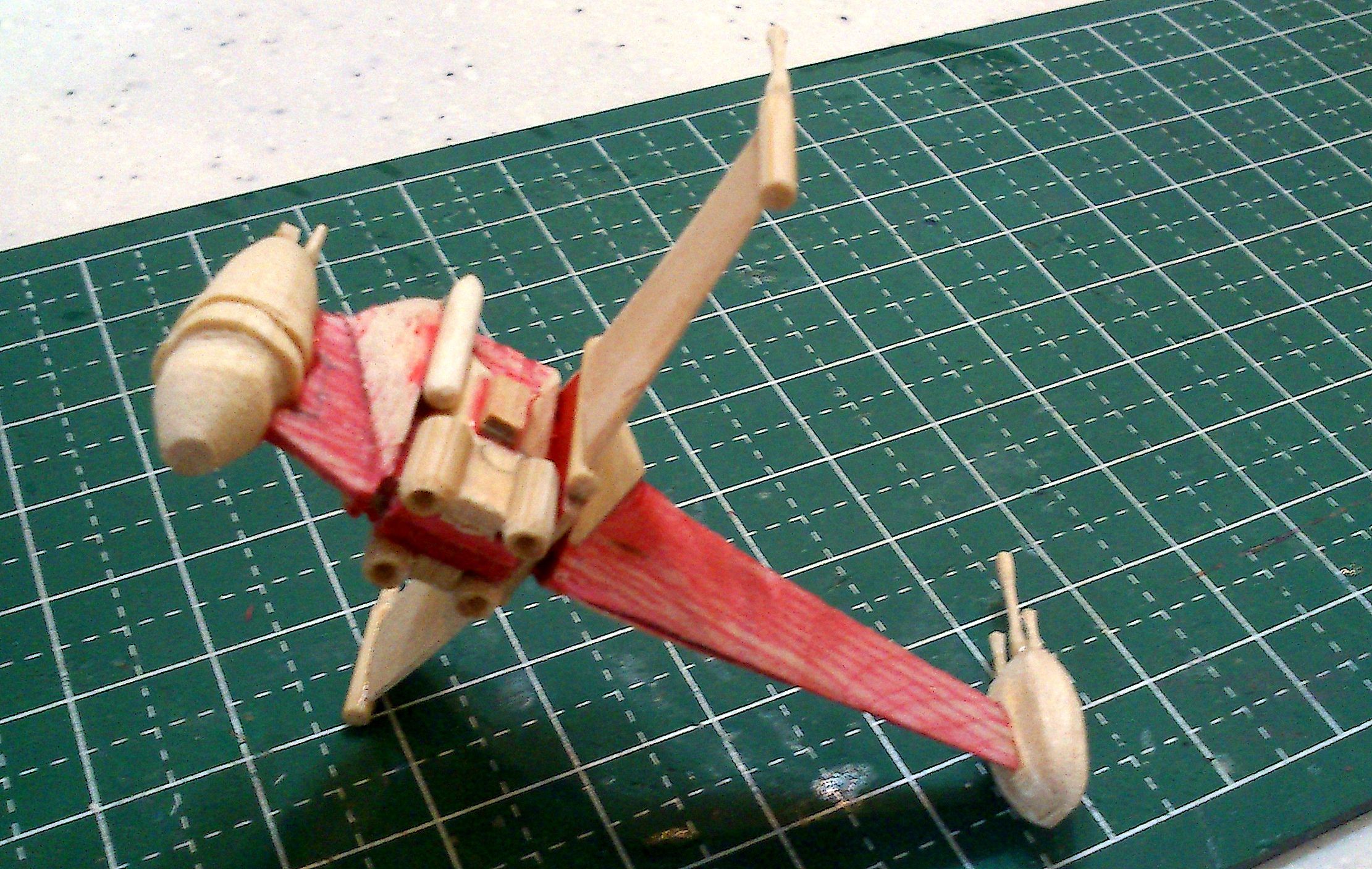 Mini B-Wing Popsicle Stick Model : 8 Steps (with Pictures) - Instructables