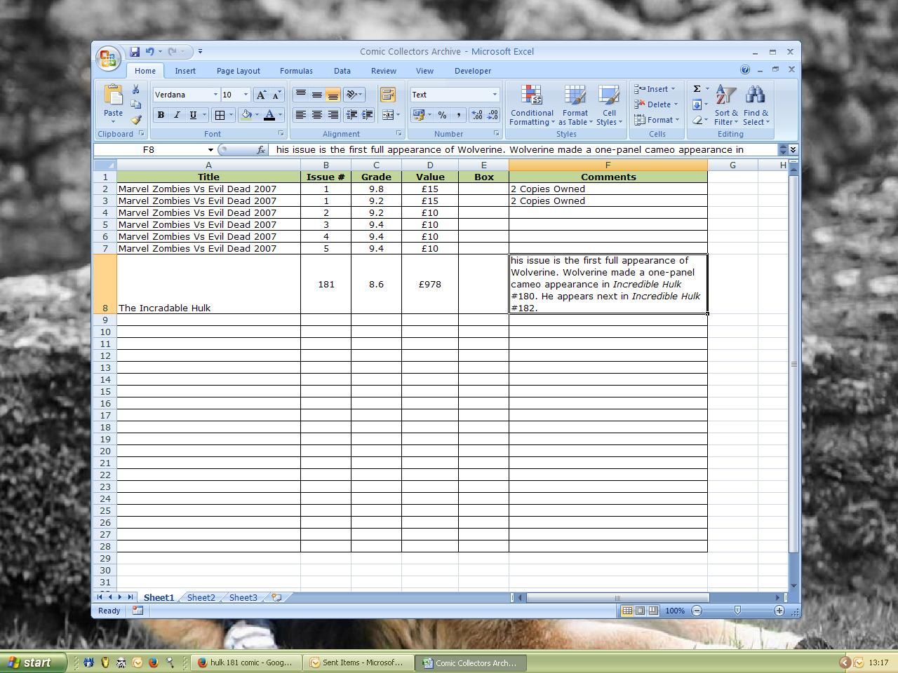 Simple Comic Collectors Inventory List : 3 Steps - Instructables