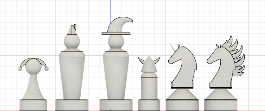 3-D Game Pieces for the Video Game Ouroboros King (6 Pieces) : 10 Steps ...