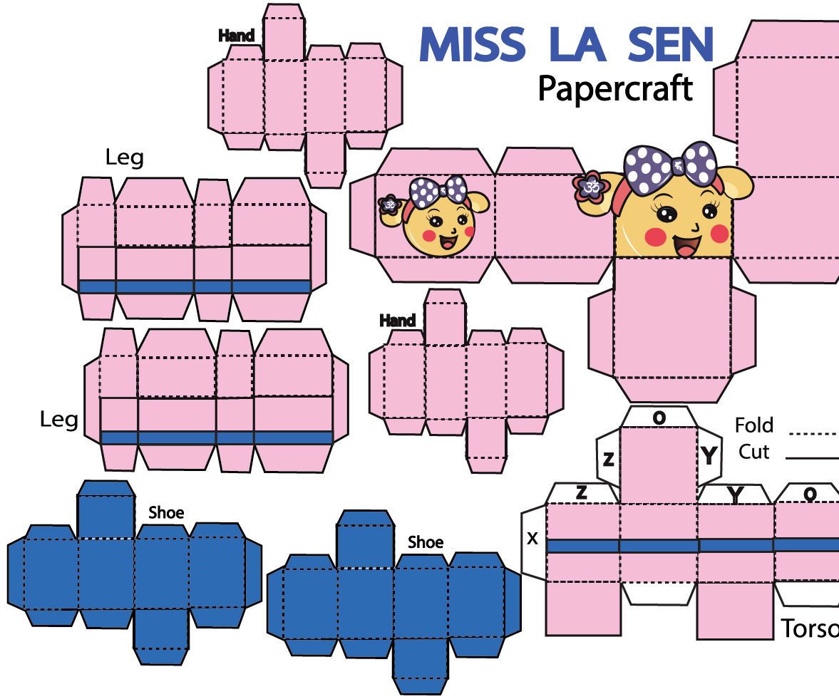 How to Make Miss La Sen Robot Papercraft : 6 Steps - Instructables