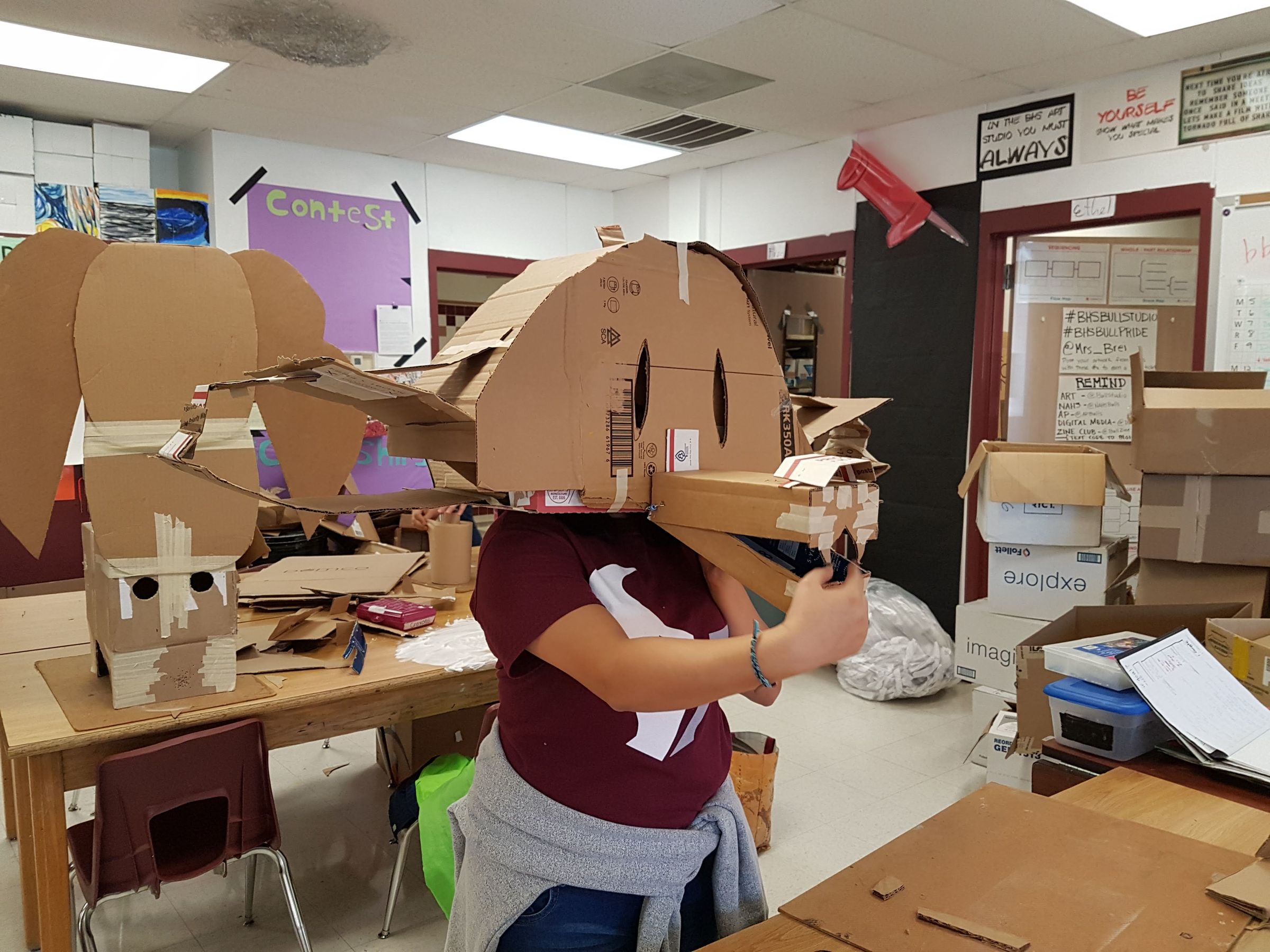 Wayne White Inspired Cardboard Masks : 5 Steps (with Pictures ...