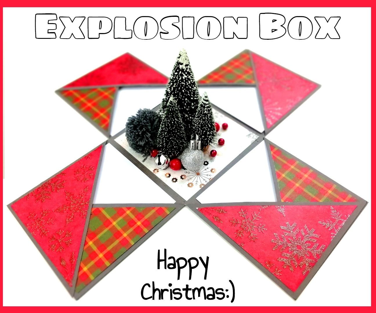 How to Make an Explosion Box for Christmas | DIY Paper Crafts : 8 Steps ...