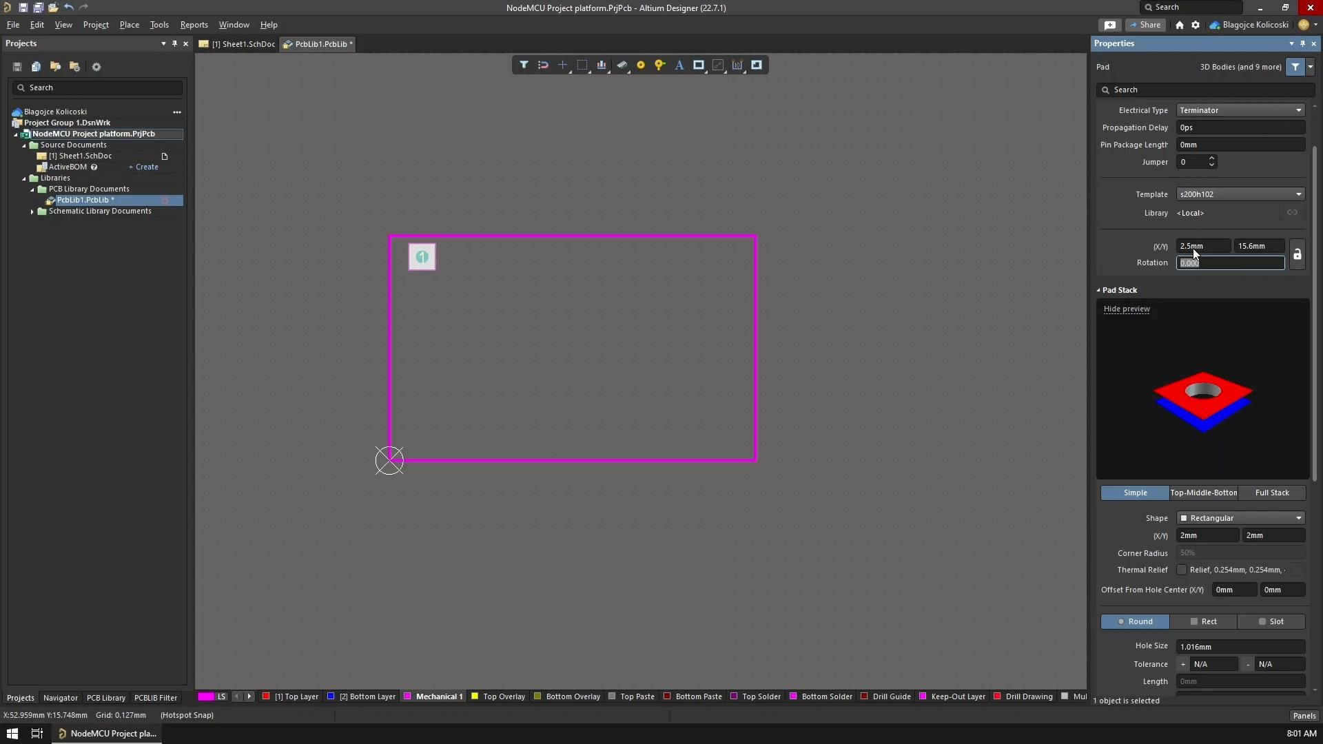 Custom Footprint for TP4056 Module in Altium Designer : 3 Steps - Instructables