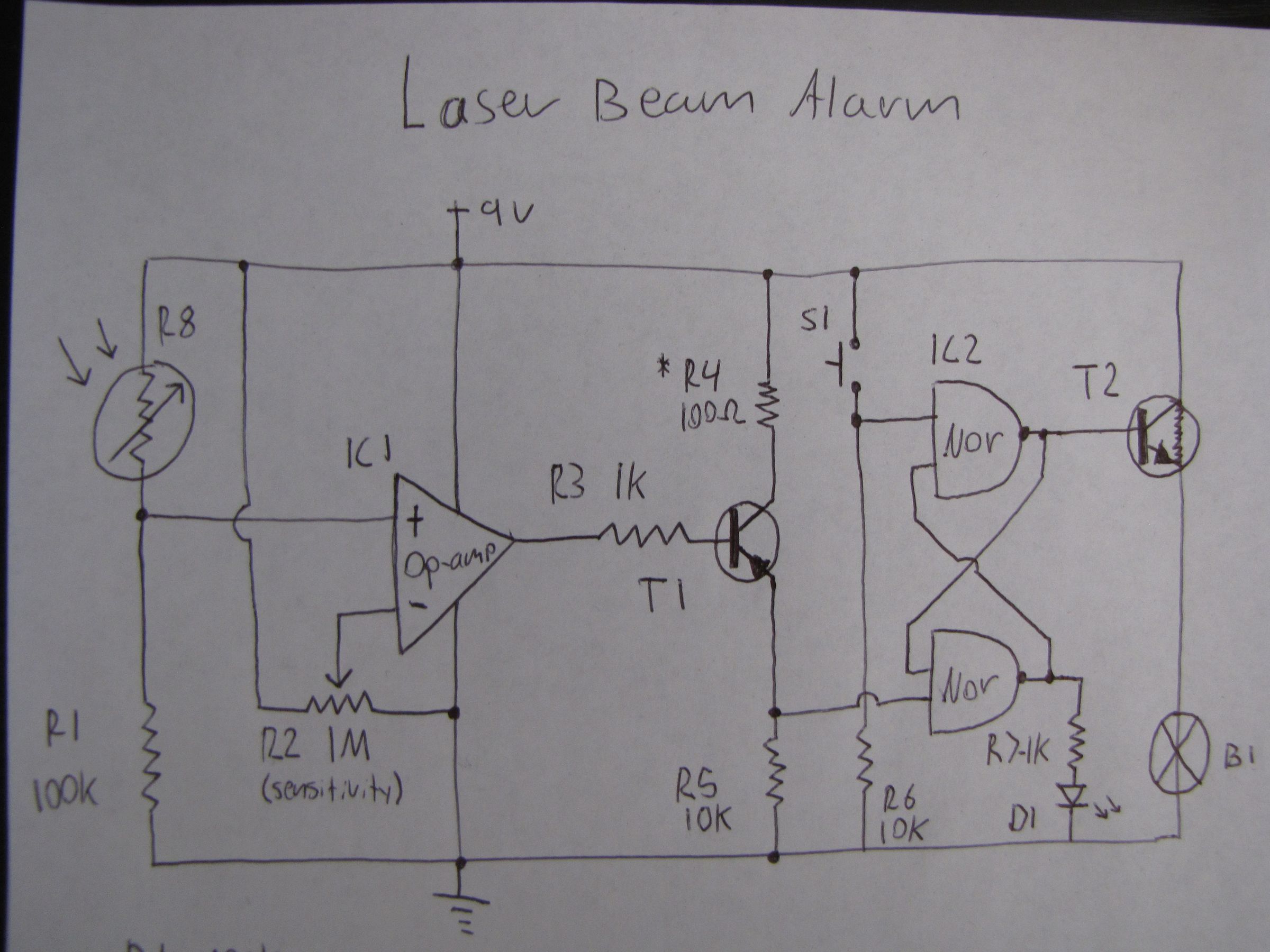 Laser Beam Alarm System : 6 Steps - Instructables