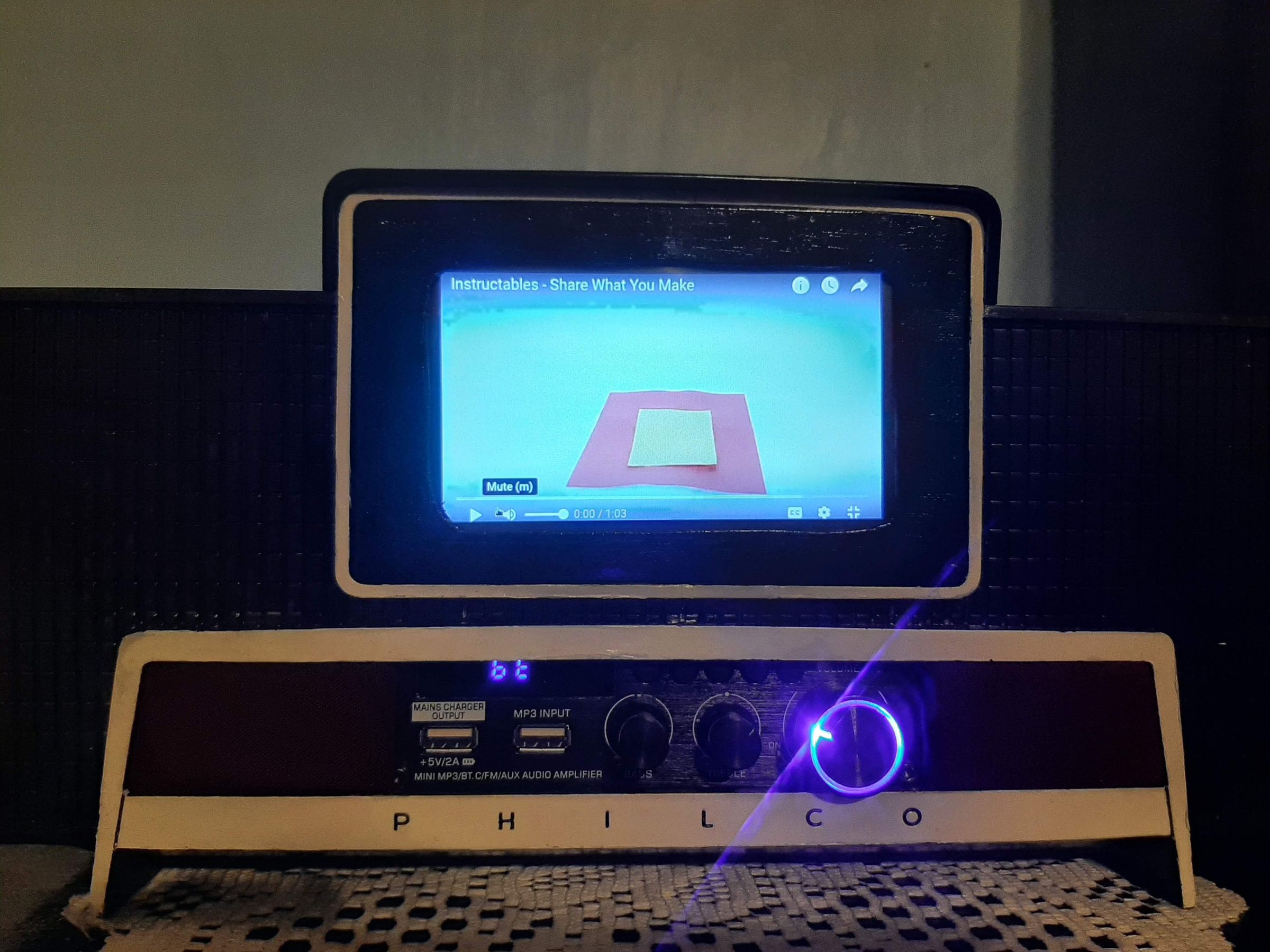 Media Player With Raspberry Pi - Retrofit Vintage Clock Radio : 9 Steps ...