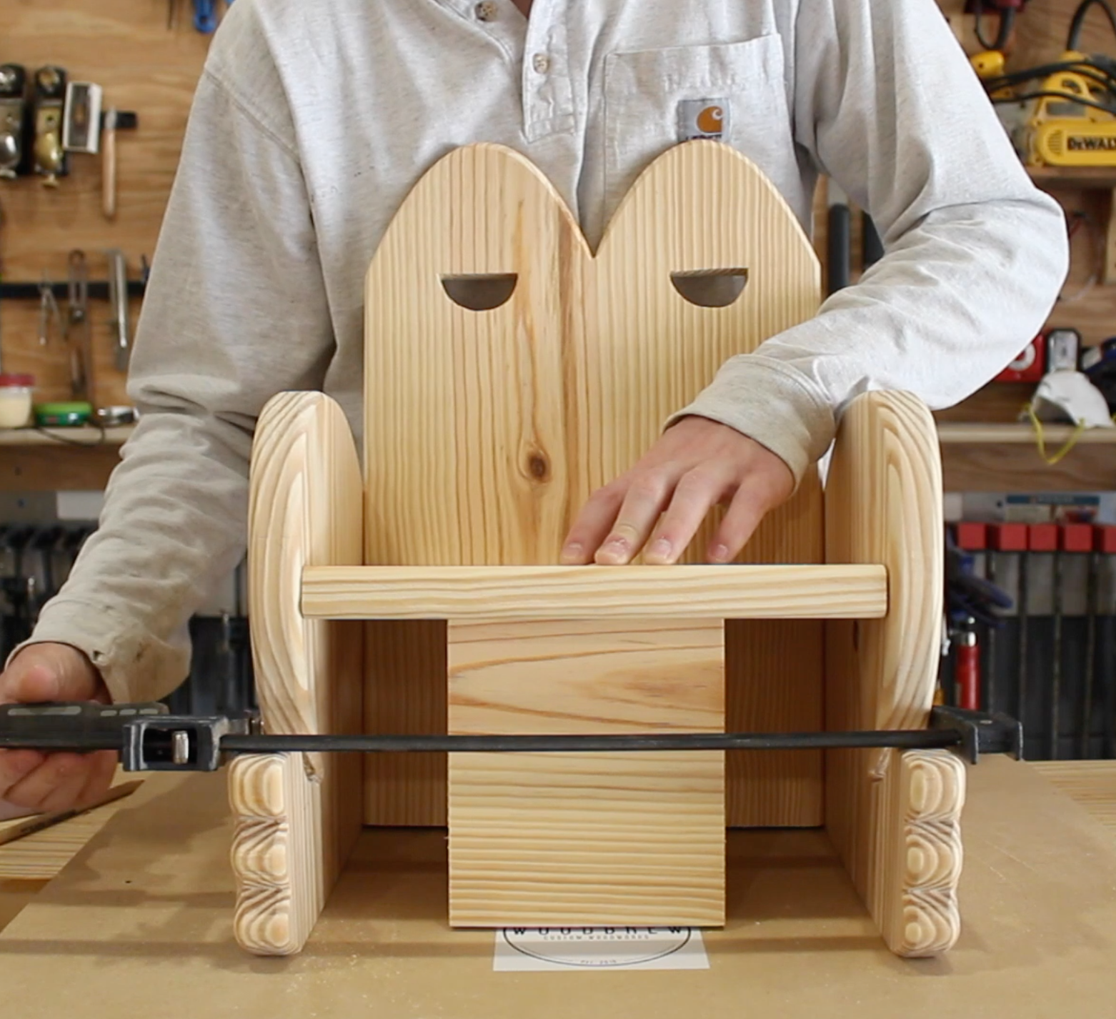 DIY Kids Frog Chair! Simple Woodworking Project : 10 Steps (with ...