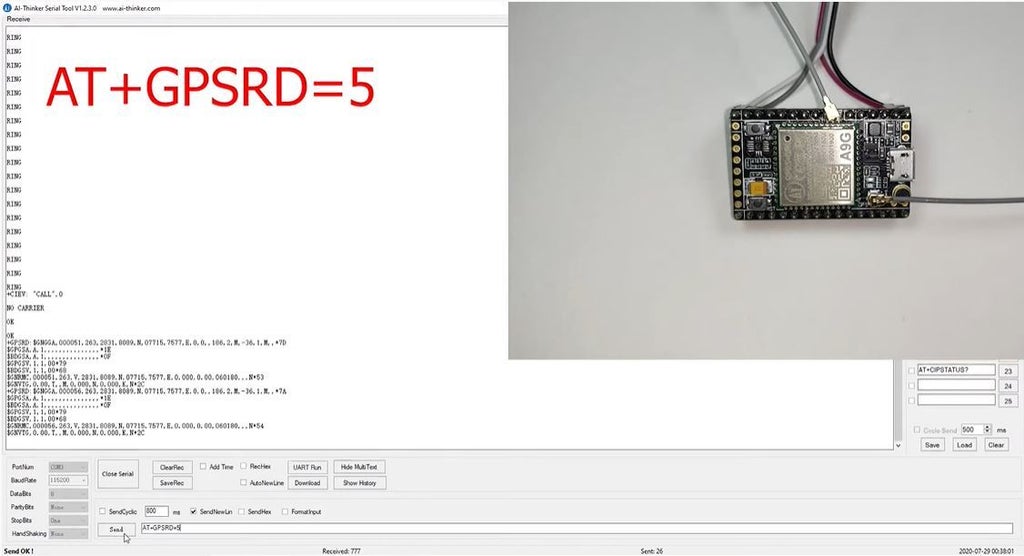 Using Gps And Gprs Functions Of A9g Module