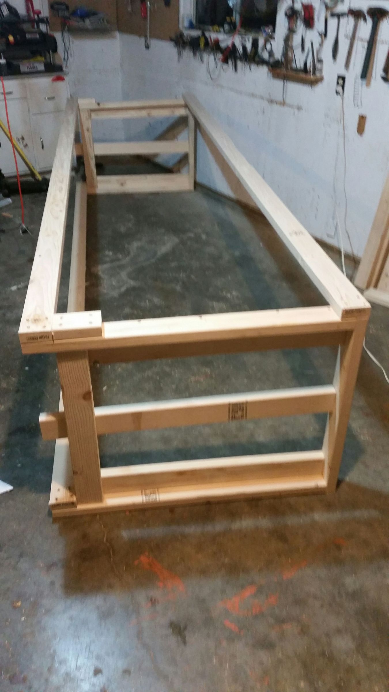 2x4 Work Bench With Nested Rolling Assembly Table : 10 Steps (with ...