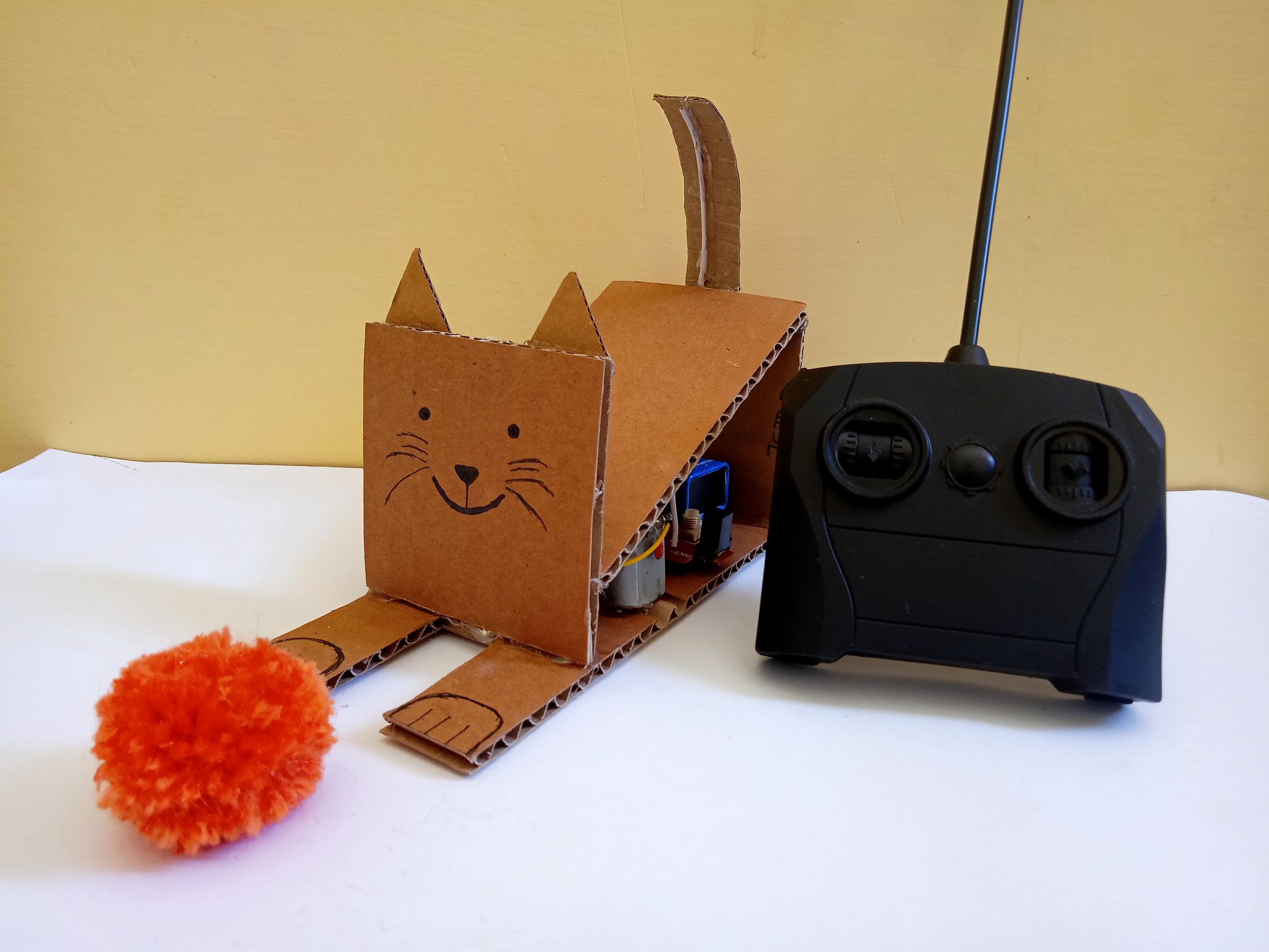 RC Cardboard Cat : 8 Steps (with Pictures) - Instructables