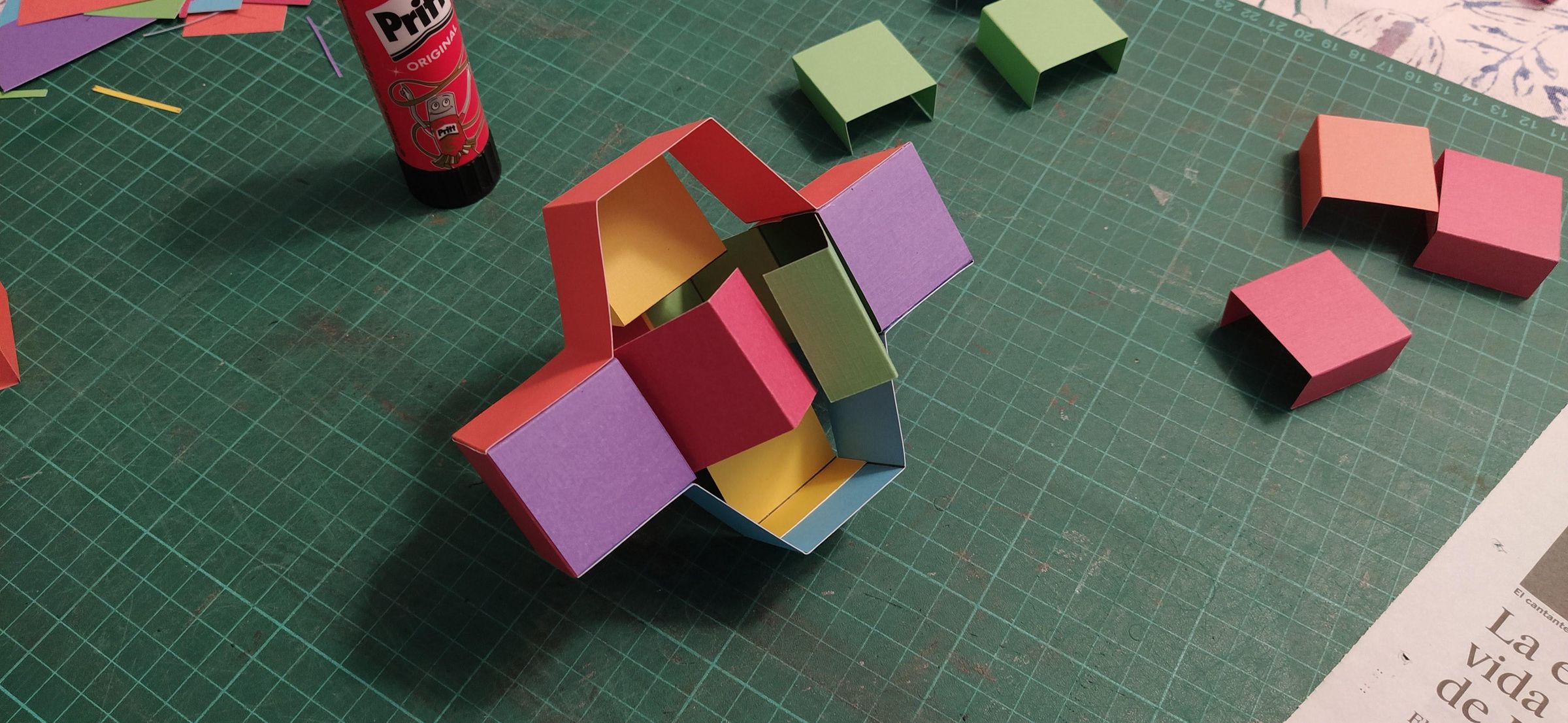 Rainbow Colored 3D Paper Cross : 5 Steps (with Pictures) - Instructables