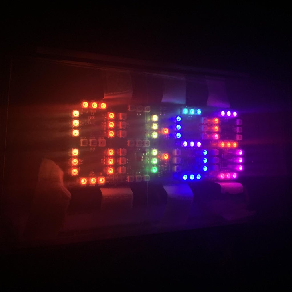 Rgb Led Clock 4 Steps Instructables