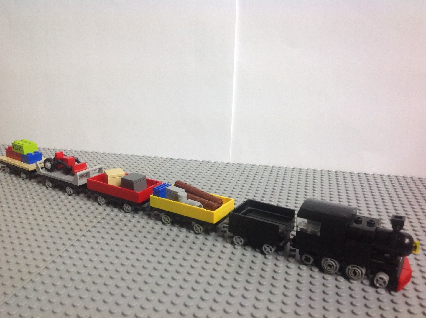 Lego Micro Sized Steam Train With Cars - Instructables