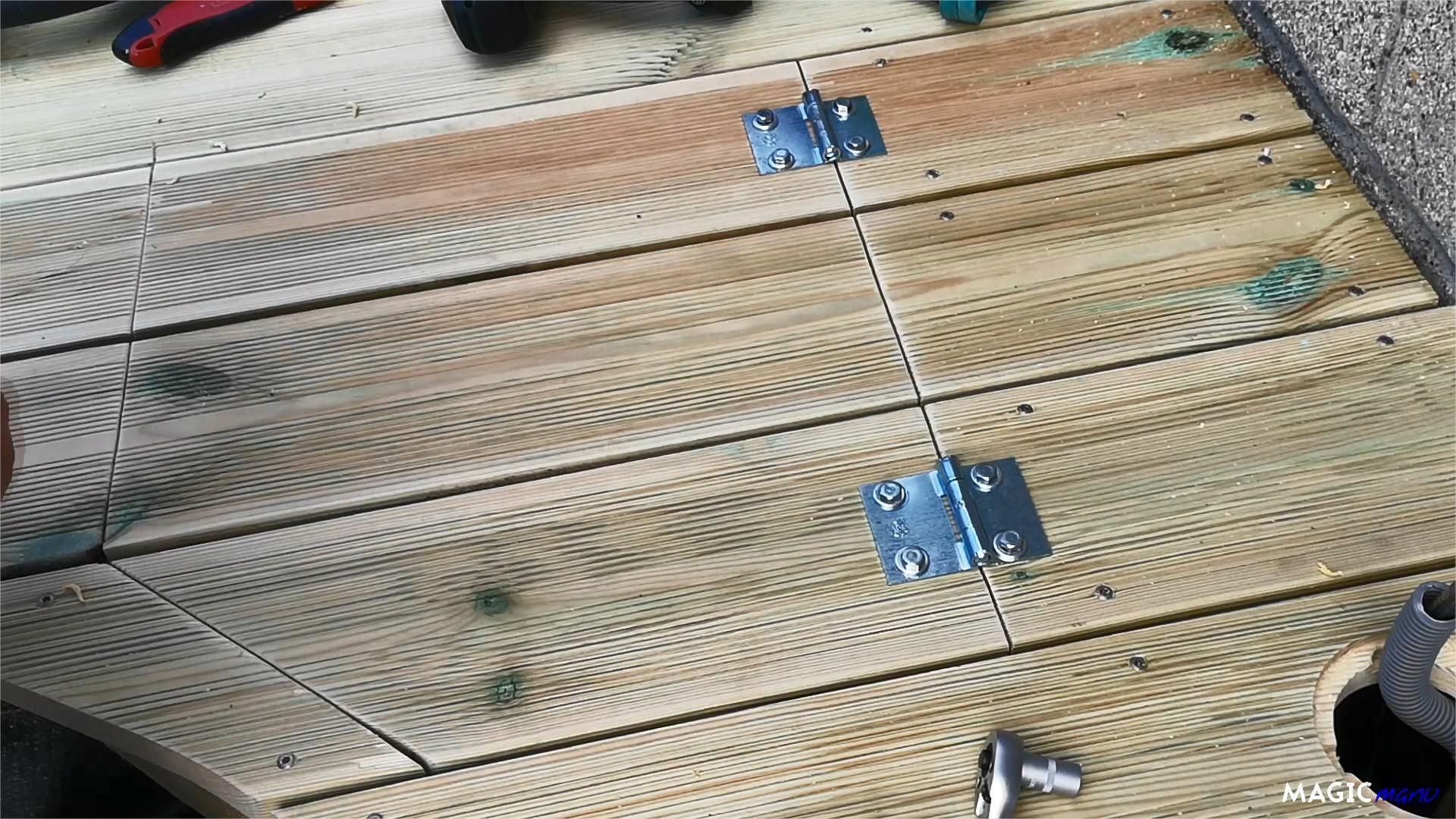 Make a Floating Deck for an Inflatable SPA, With a Motorized Cover ...