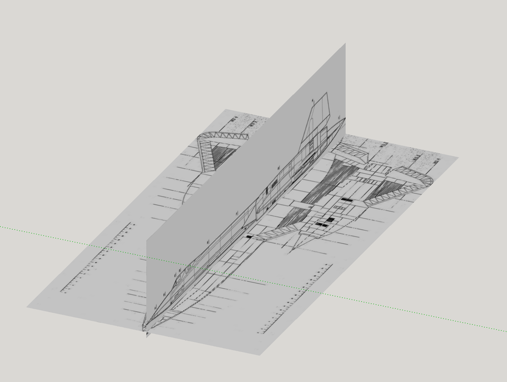 Make a Detailed Paper Model Plane Template/pattern Using Sketchup ...