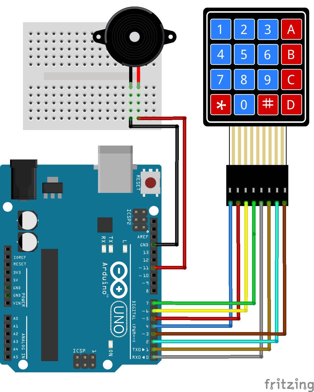 Arduino Project: Piezo Piano (NL) : 7 Steps - Instructables