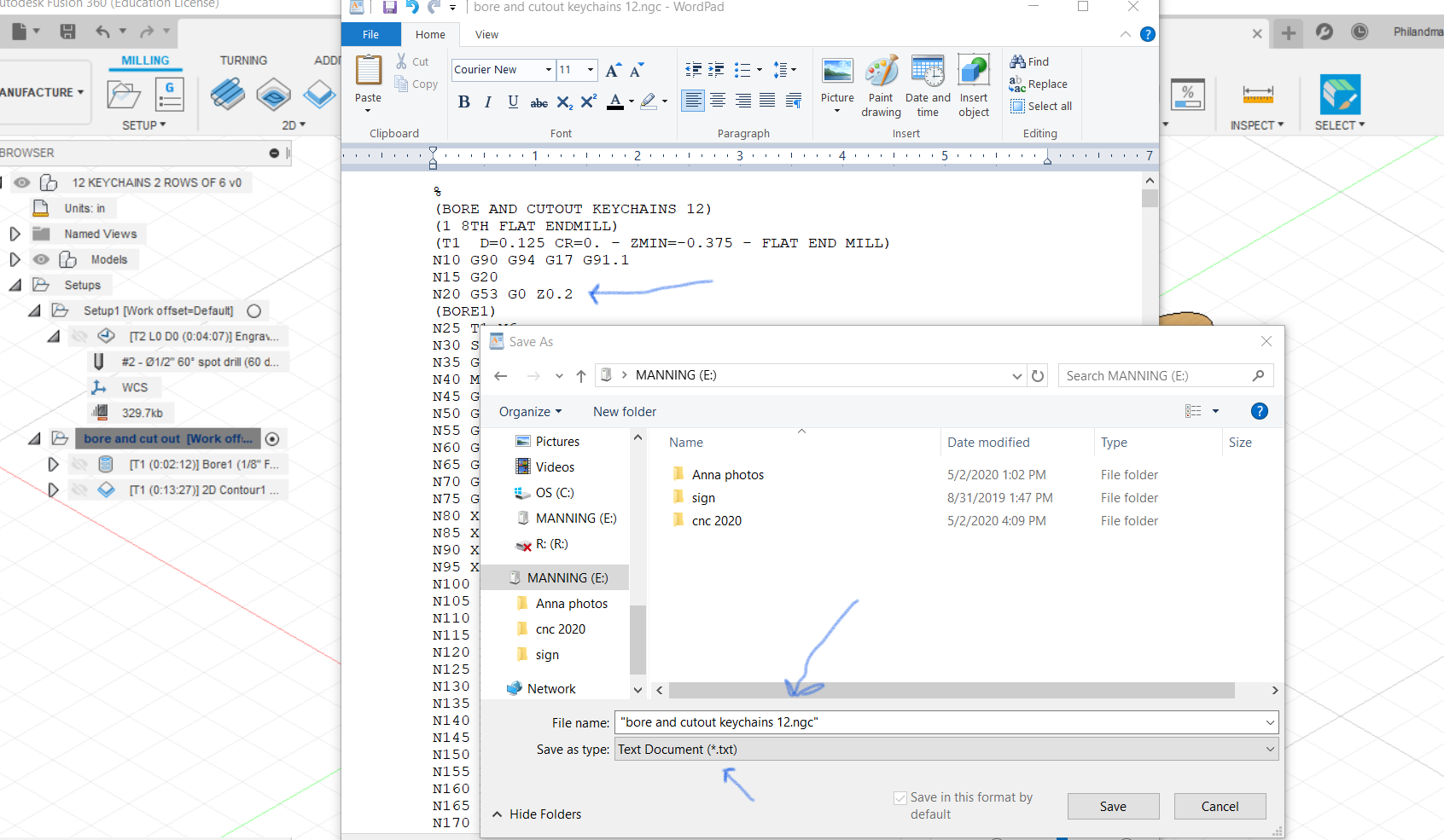 Make a Keychain With Fusion 360, a CNC Machine and Scrap Wood : 10 ...