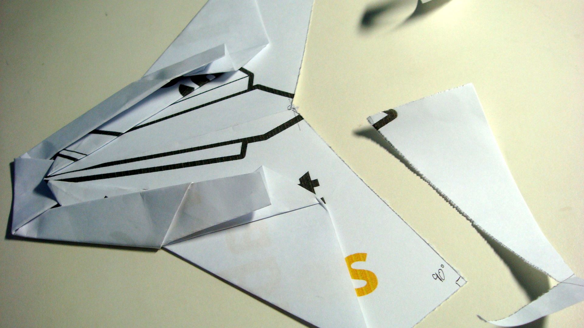 Paper Fighter (yes It Flies) : 5 Steps (with Pictures) - Instructables