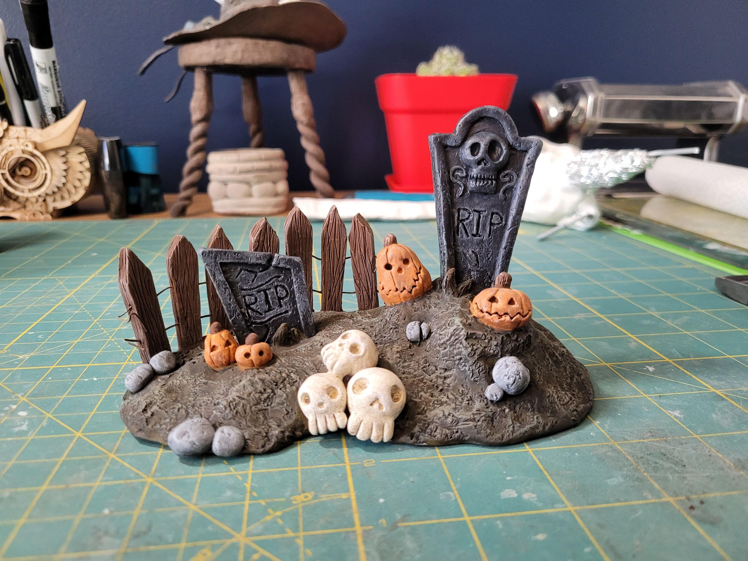 Small Clay Halloween Diorama Decoration : 19 Steps (with Pictures ...
