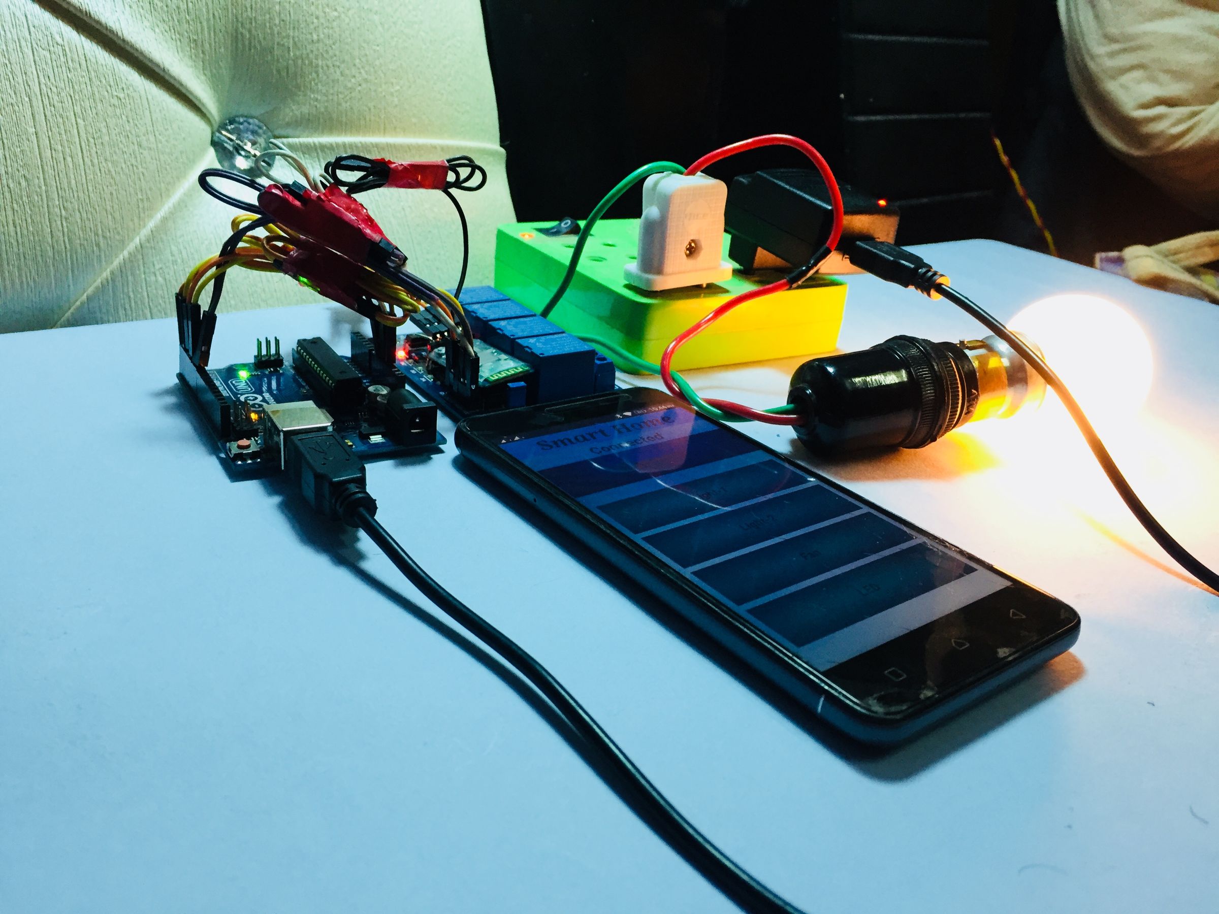 Home Automation System Using Arduino and HC-05 Bluetooth Module : 5 ...