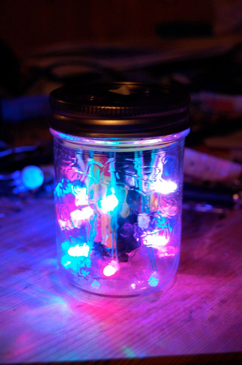 LED Disco Light in a Jar! : 11 Steps (with Pictures) - Instructables