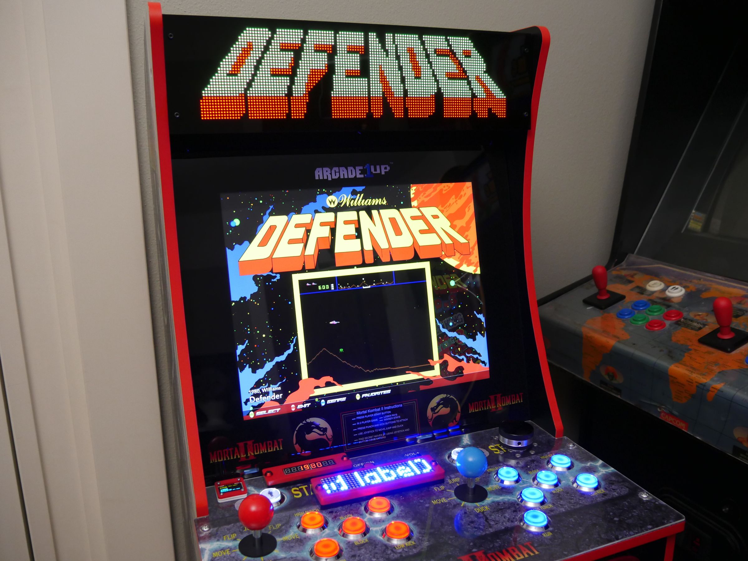 Arcade1Up Mod With LED Marquee and Sub-Displays : 9 Steps (with ...