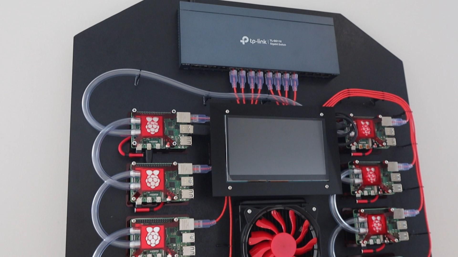 Water-Cooled Raspberry Pi 4 Cluster : 14 Steps (with Pictures ...