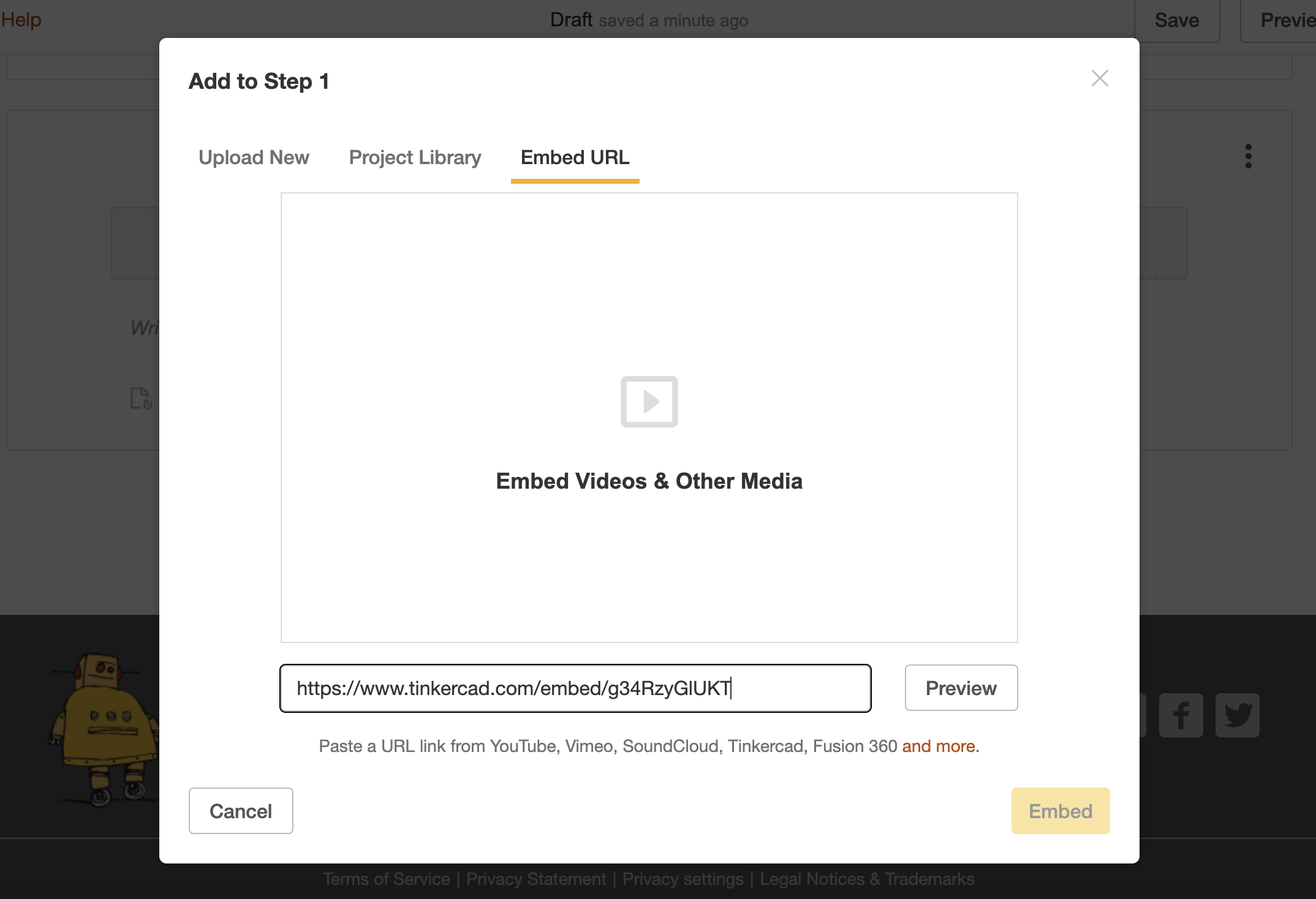 Embed Tinkercad Designs in Instructables : 4 Steps (with Pictures) - Instructables