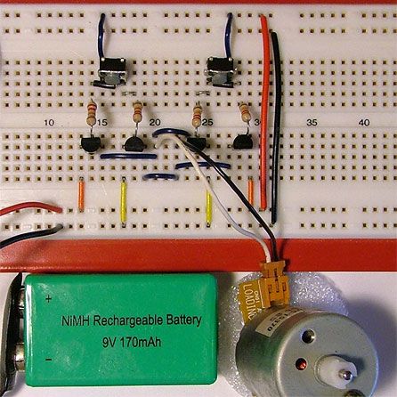 H-Bridge on a Breadboard : 8 Steps - Instructables
