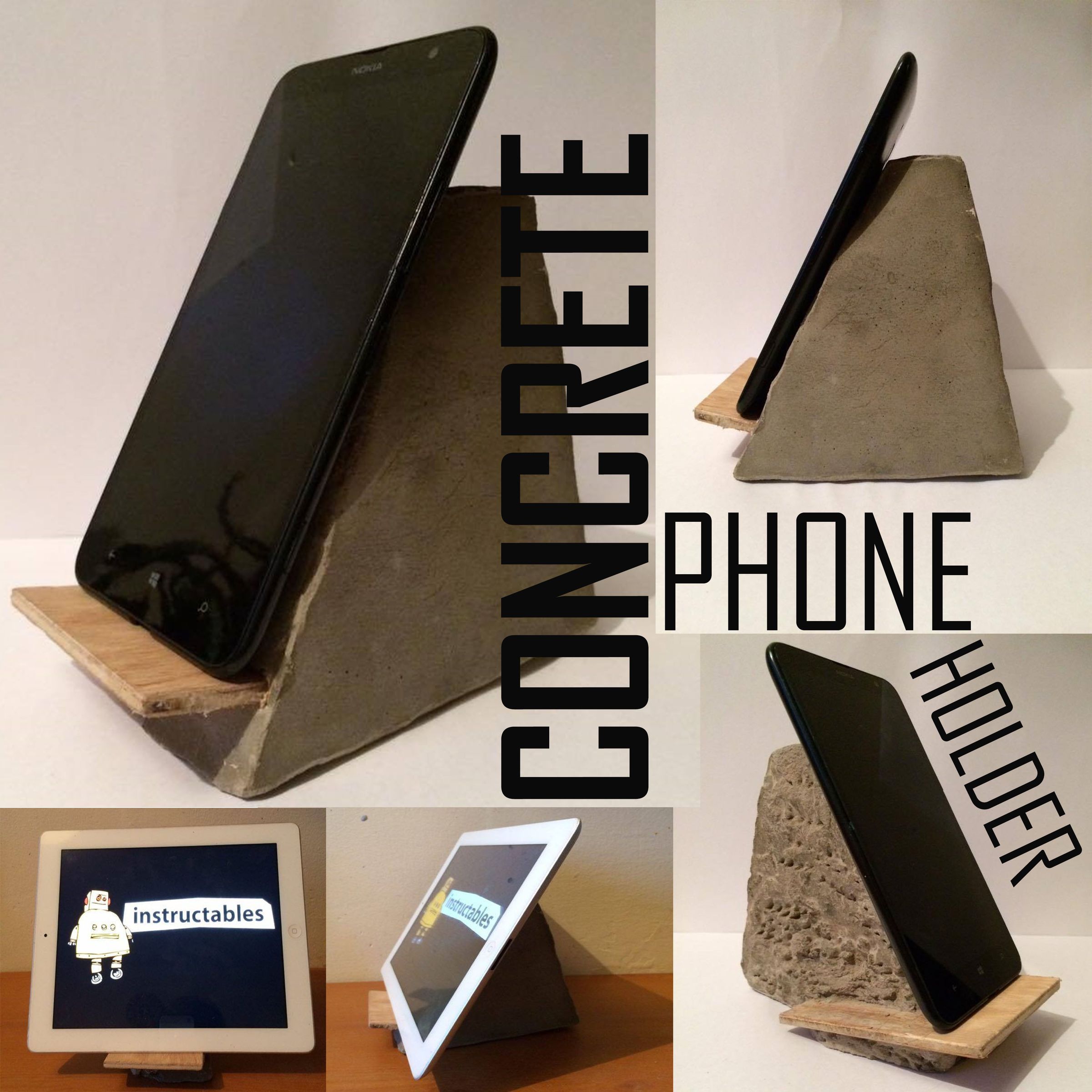 Concrete Phone Holder : 4 Steps - Instructables