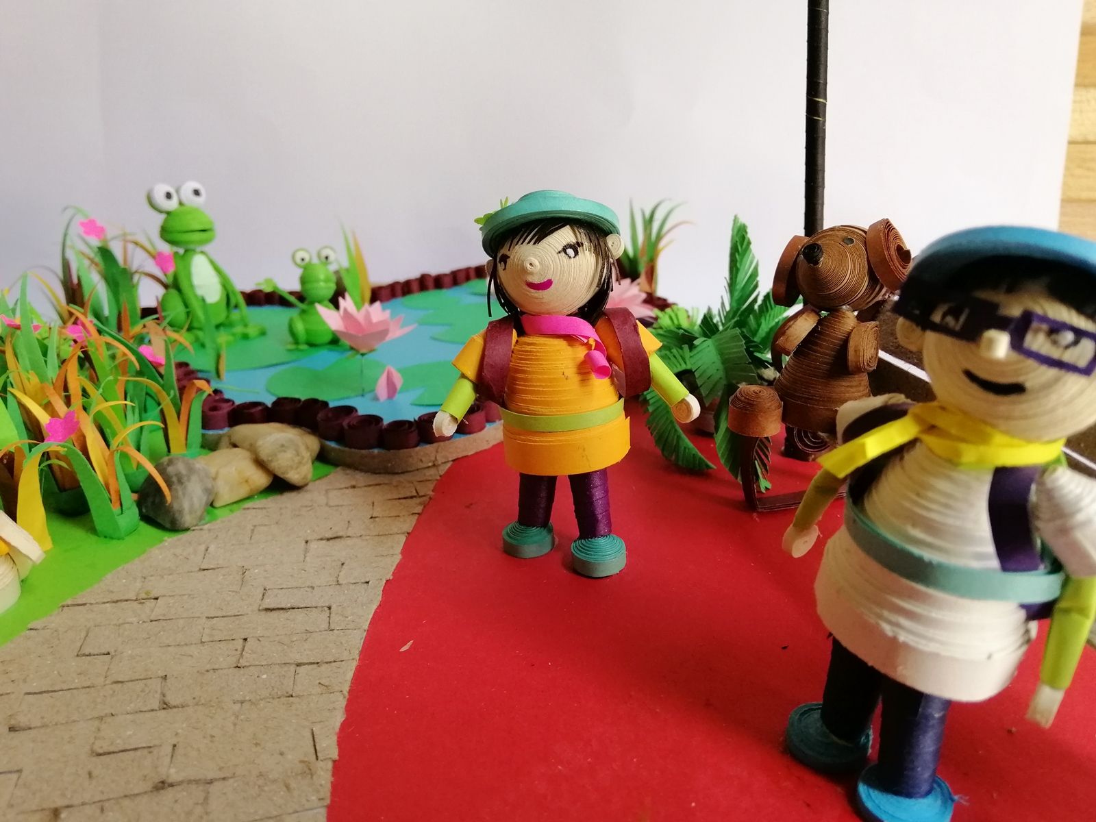 Mini Garden With 3D Quilling Figures : 11 Steps (with Pictures ...