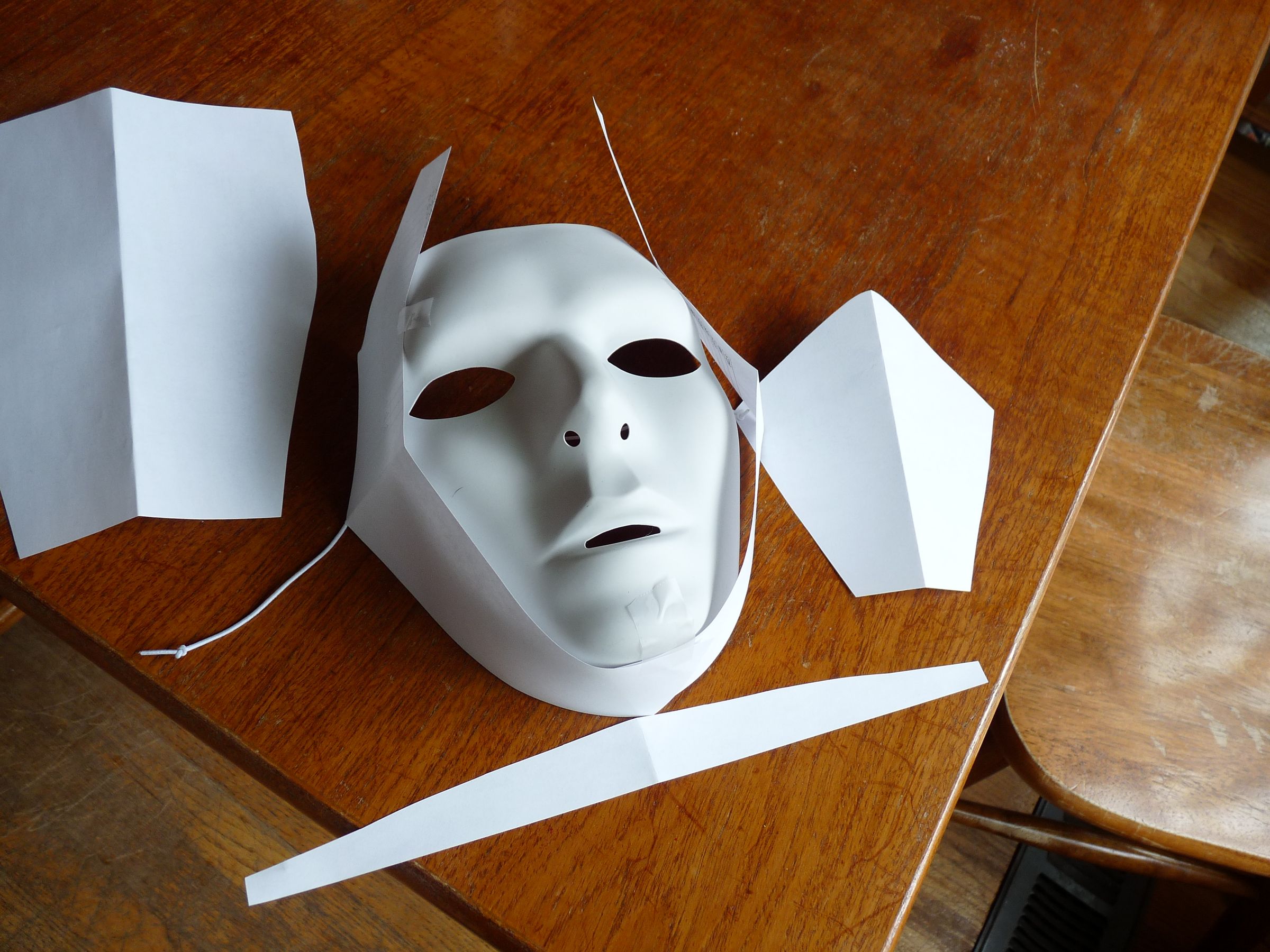 Full Face Paper Mask Template