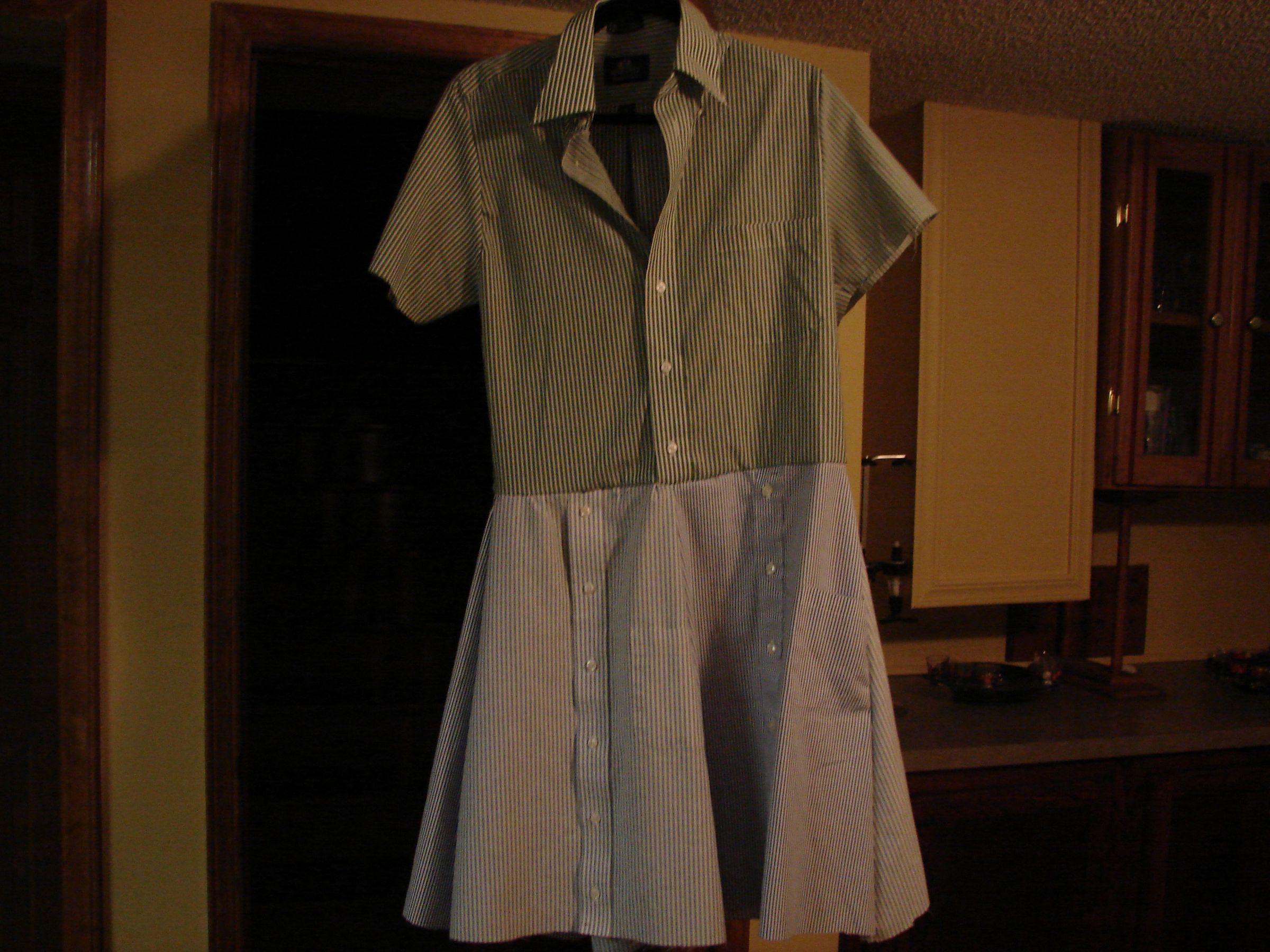 Shoddy Upcycle! Mens Dress Shirt Into Dress! : 16 Steps - Instructables