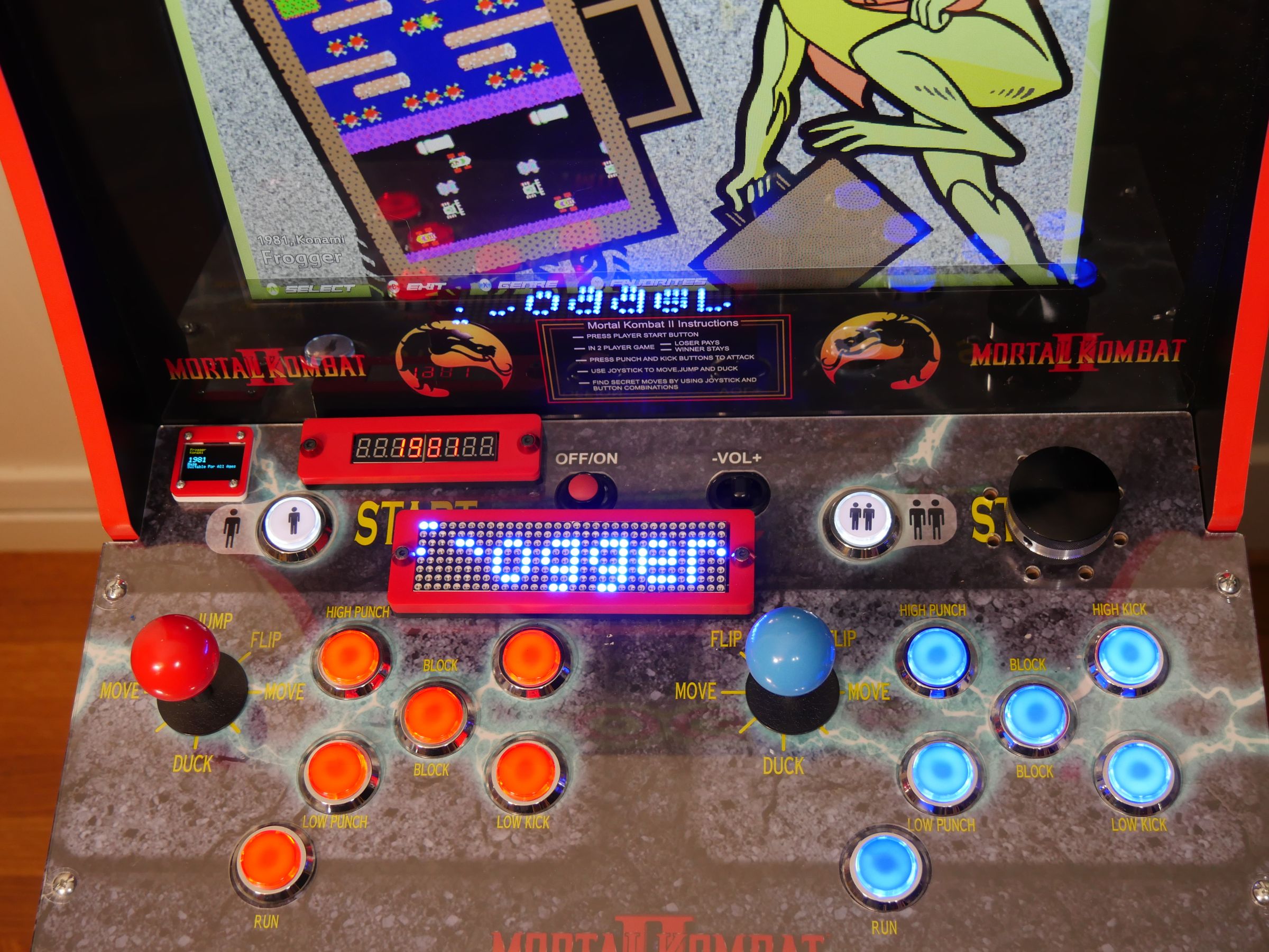 Arcade1Up Mod With LED Marquee and Sub-Displays : 9 Steps (with ...