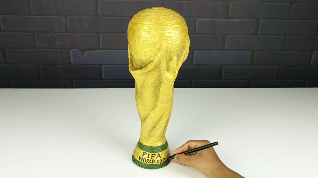 How to Make FIFA WORLD Cup Trophy 2018 From Cardboard DIY at HOME : 8 ...