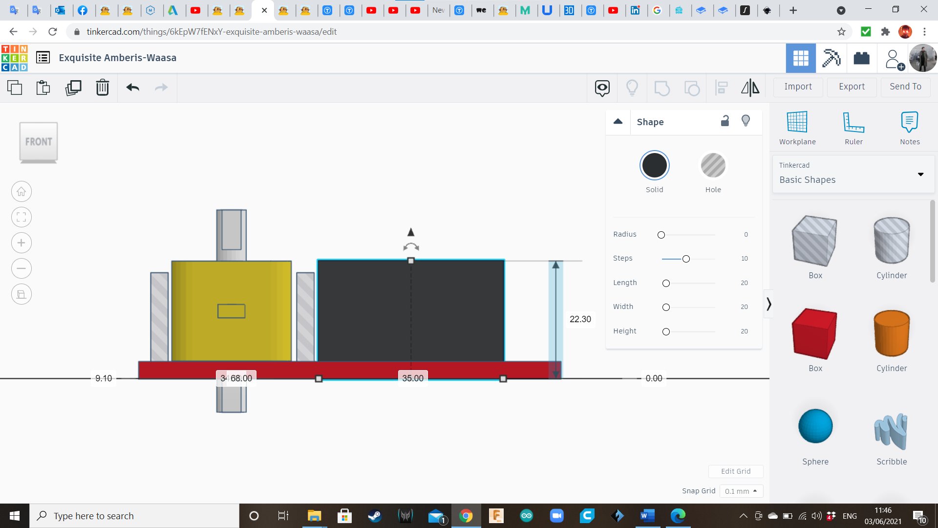 Tinkercad Robotics for School: Laser-cut Walking Machine! : 27 Steps ...