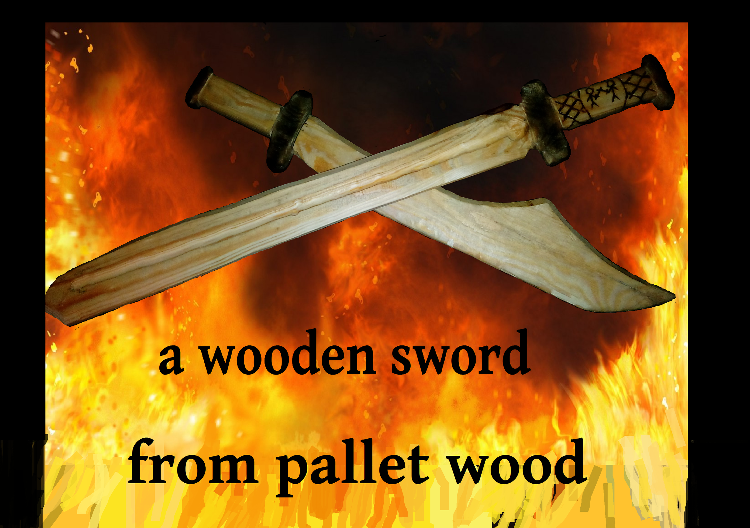A Wooden Sword With Burning Art : 6 Steps - Instructables