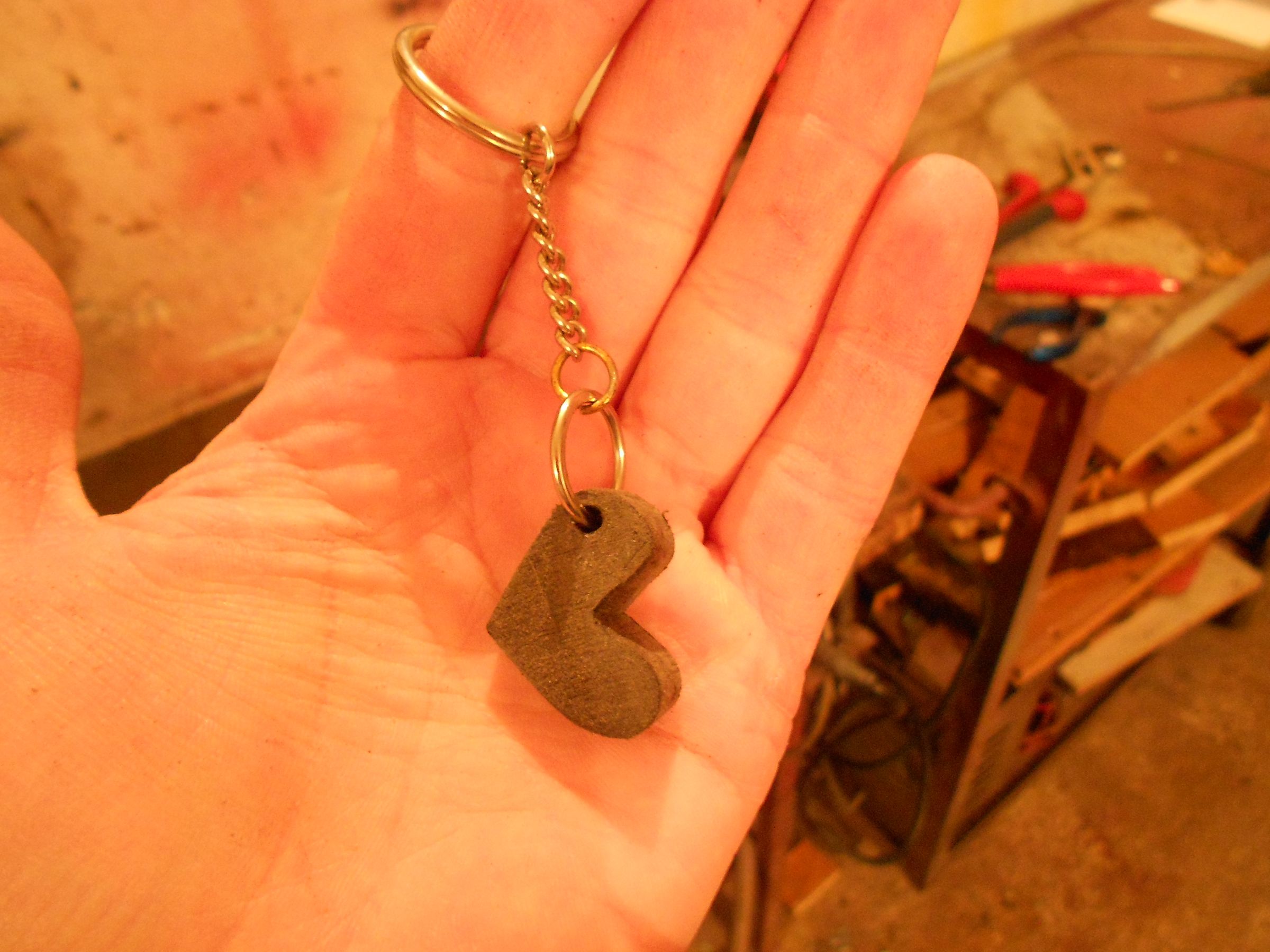 Plastic Heart-Keychain (HDPE) : 4 Steps (with Pictures) - Instructables