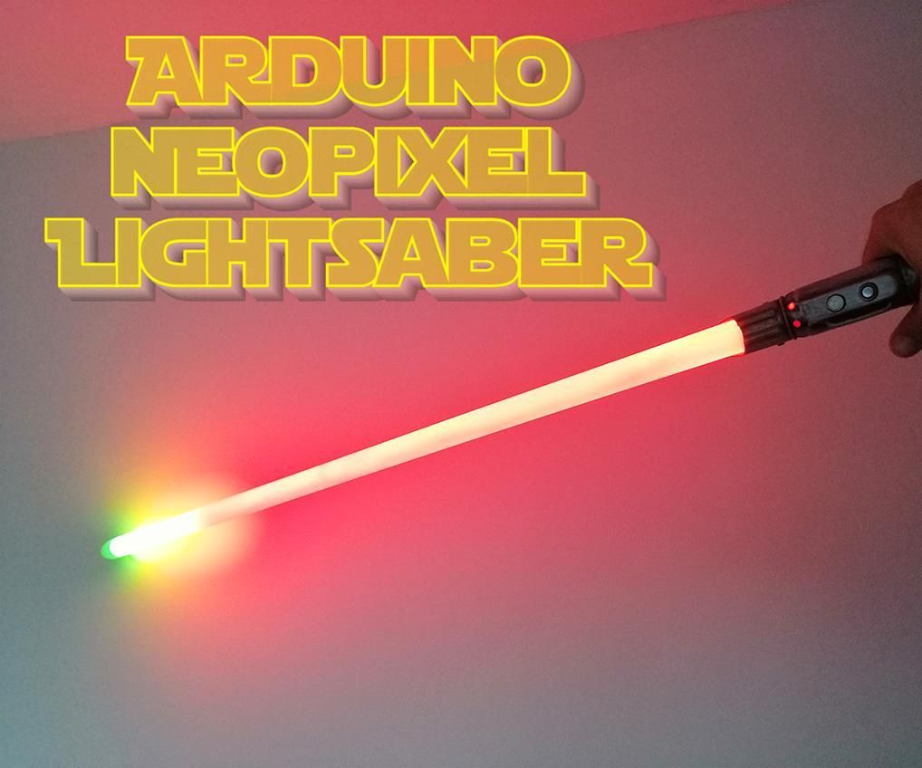 DIY Arduino NeoPixel Lightsaber With Light and Sound Effects : 7 Steps ...