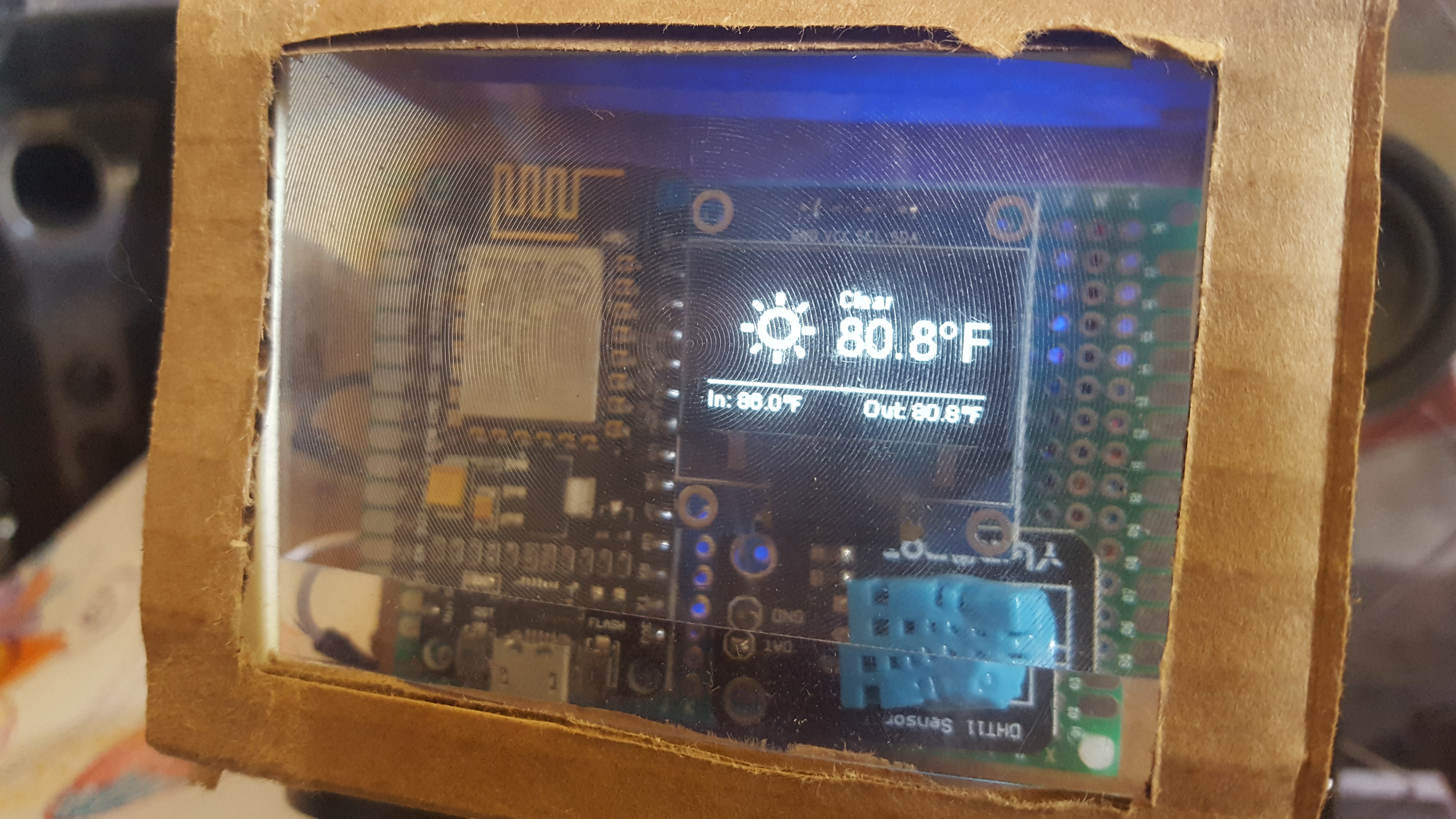 IoT Made Simple: Home Weather Station With NodeMCU and OLED : 6 Steps ...
