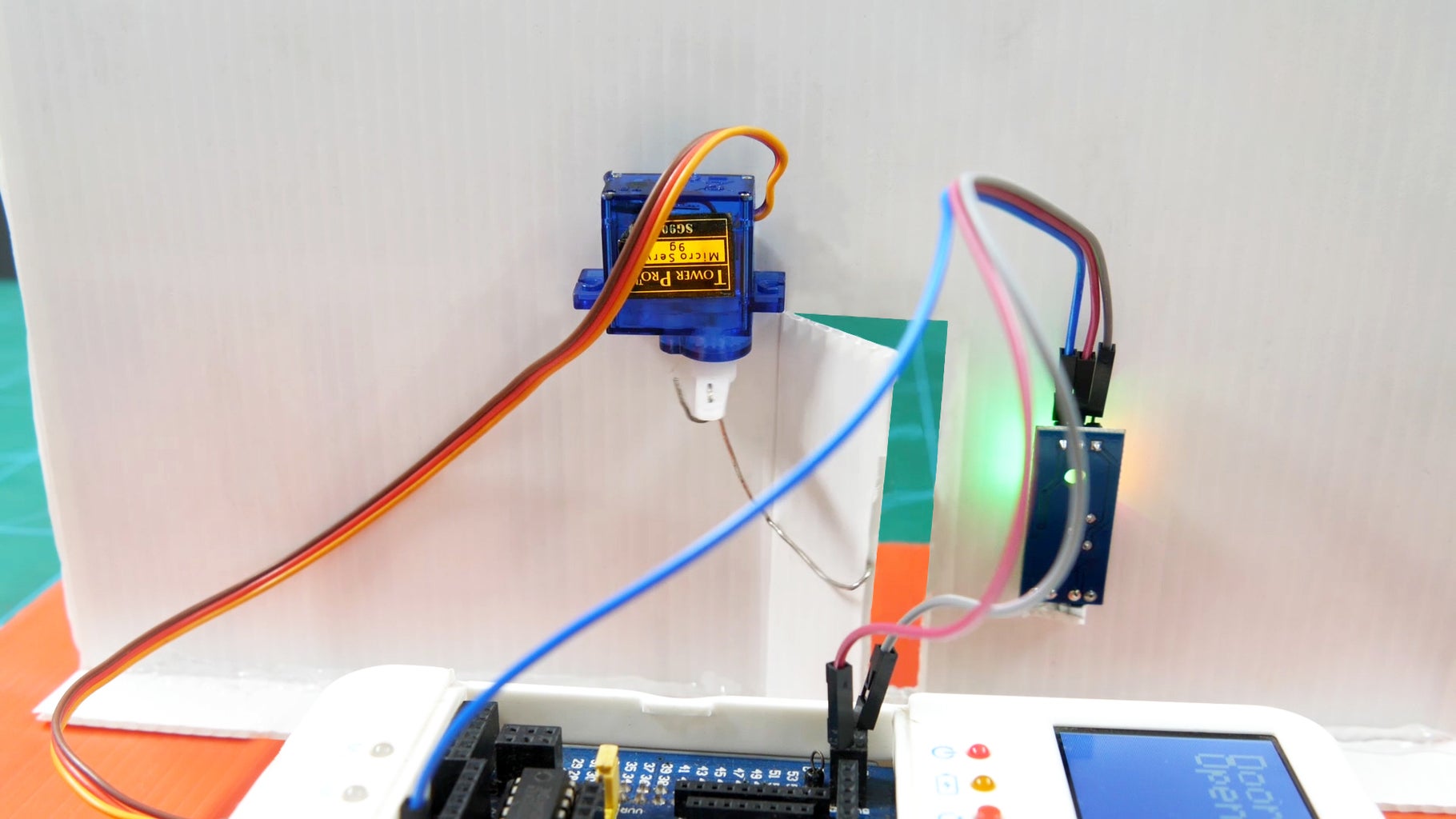 Automatic Door Opening And Closing System Using Ir Sensor And Servo