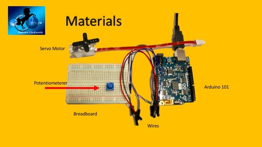 Servo Motor Potentiometer Arduino Potentiometer Controlled Servo