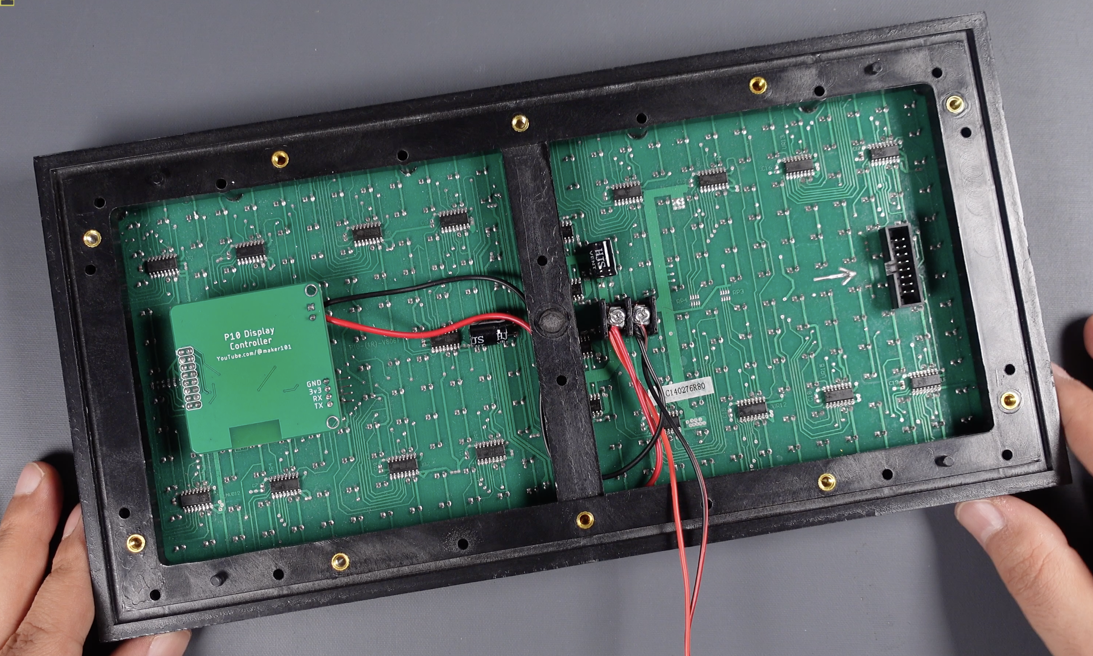 P10 LED Display WiFi Controller Board (ESP8266, MQTT) : 7 Steps (with ...