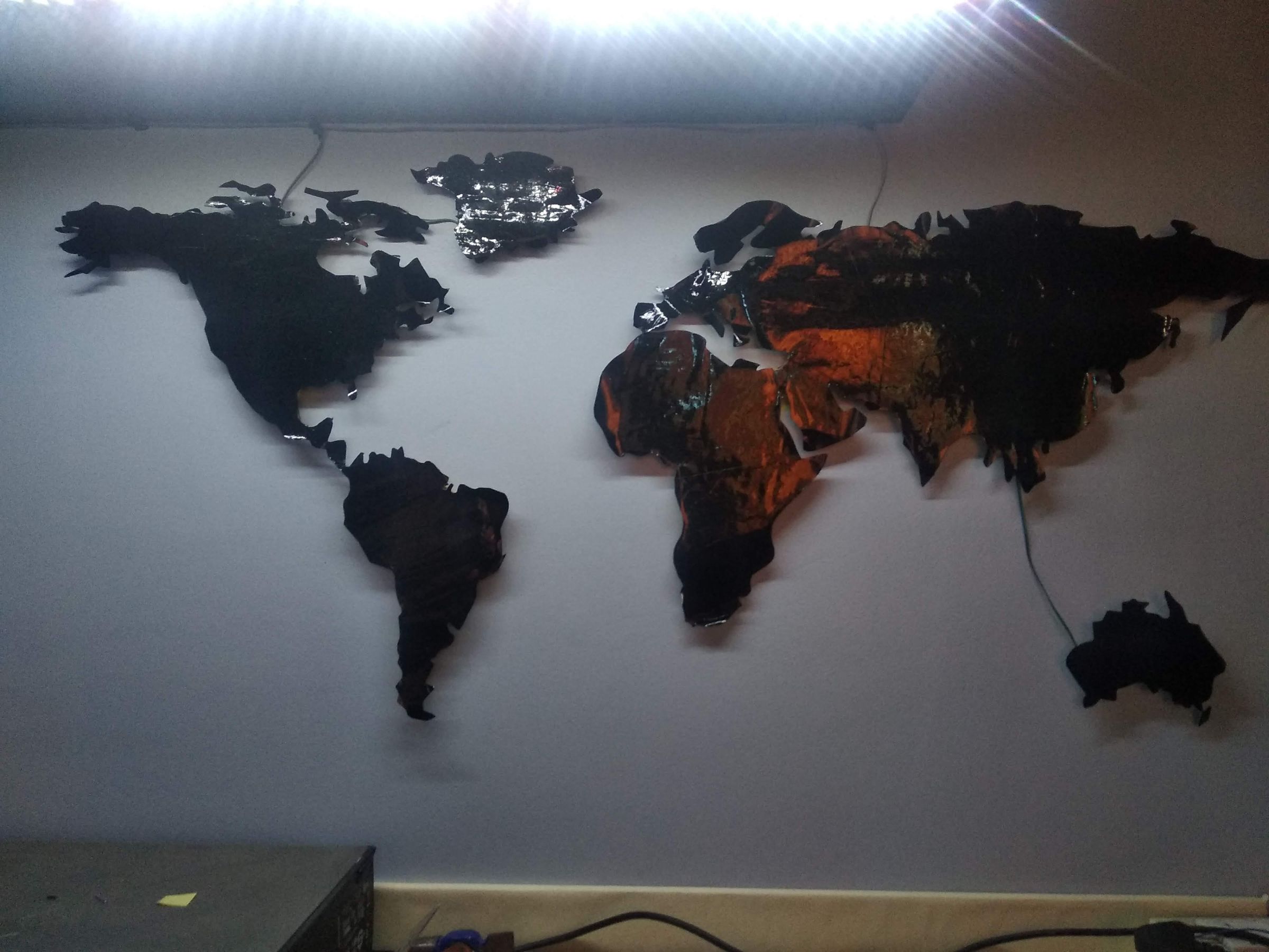Cardboard World Map With Backlight : 8 Steps - Instructables