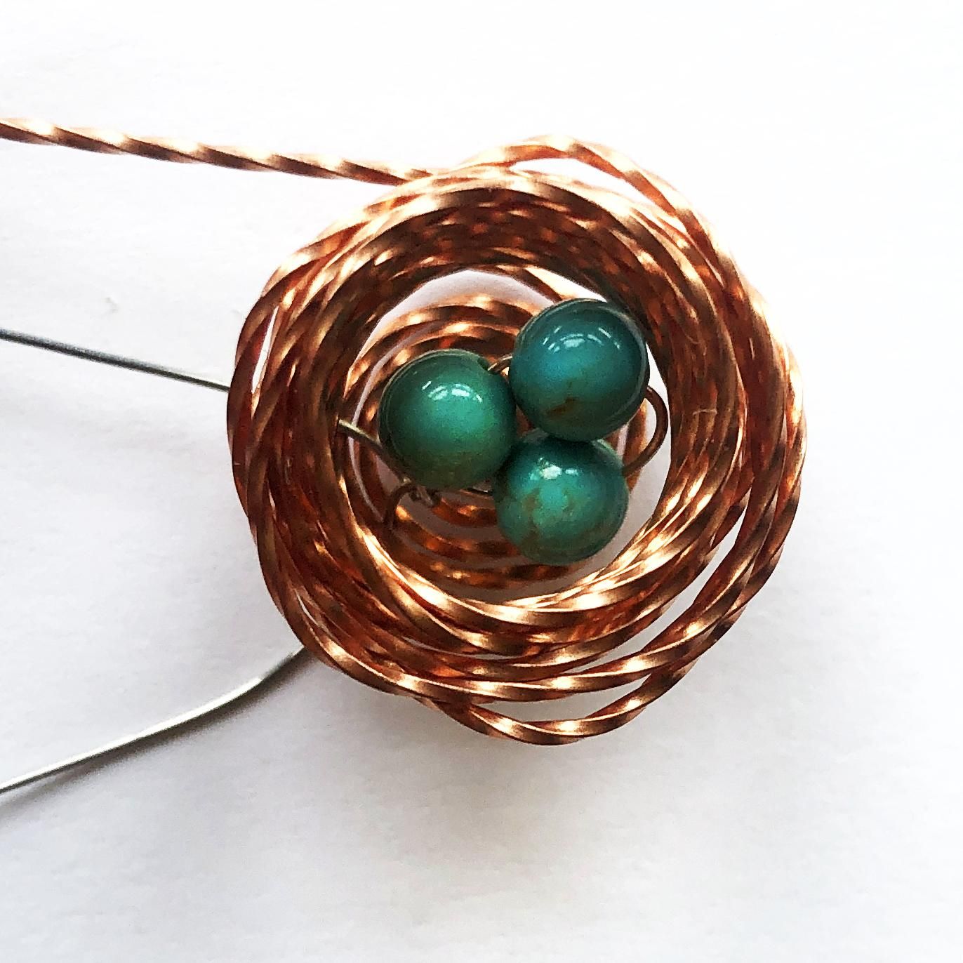 Copper & Turquoise Bird's Nest Pendant : 10 Steps (with Pictures) - Instructables