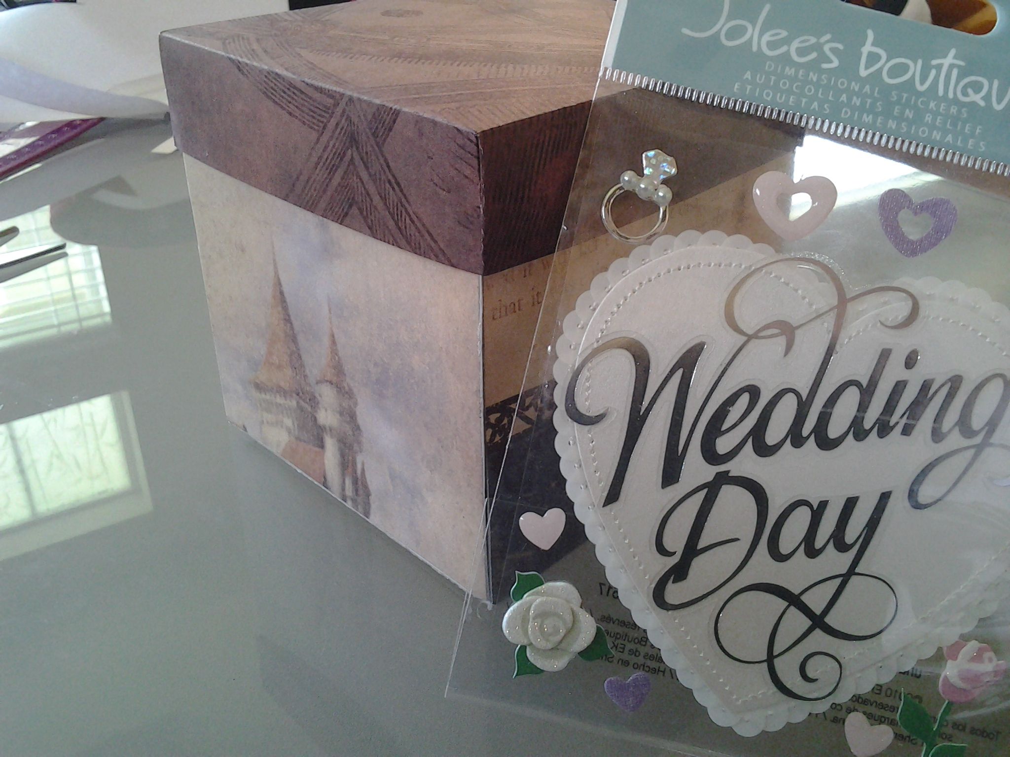 Making Exploding Box Wedding Invitations