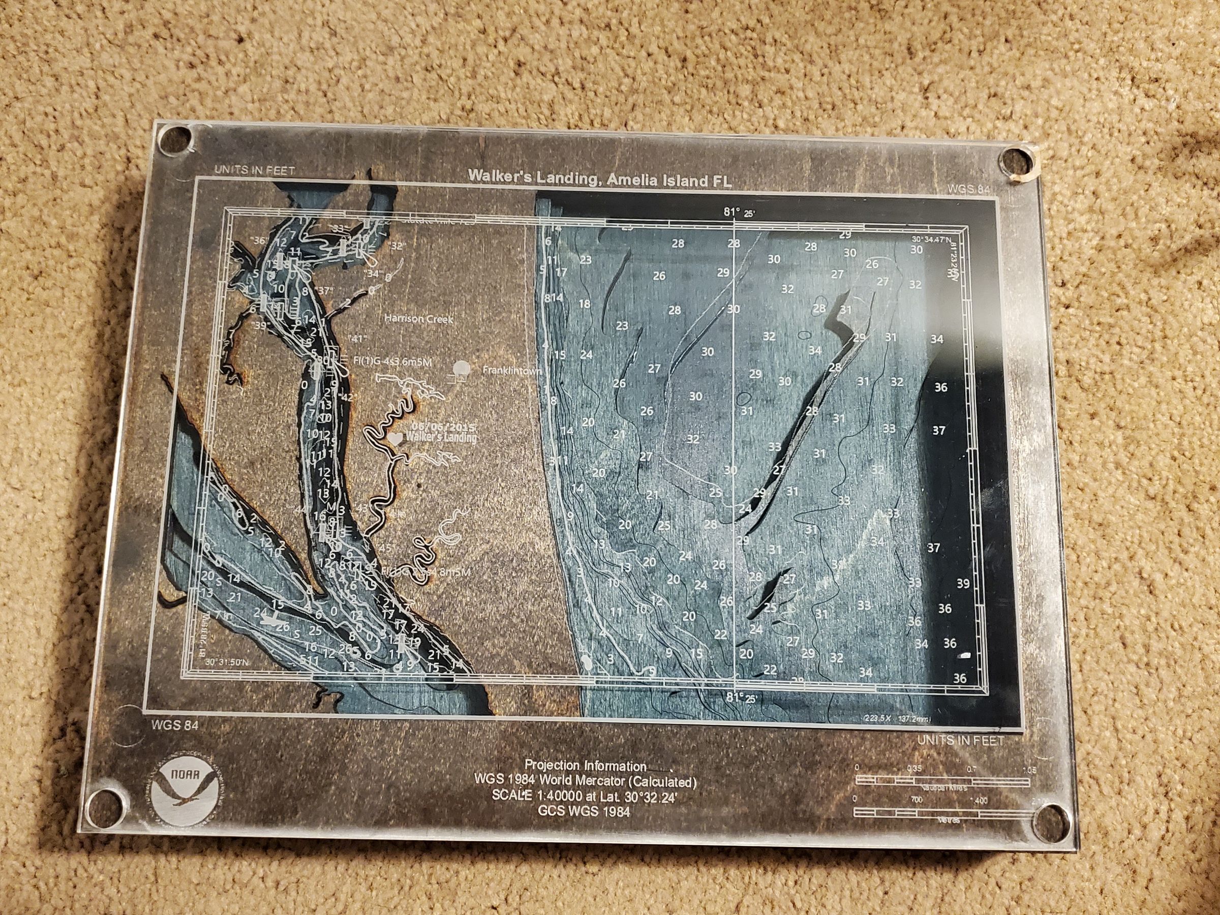 Custom Nautical Chart With Accompanying Bathymetric Contours : 5 Steps ...