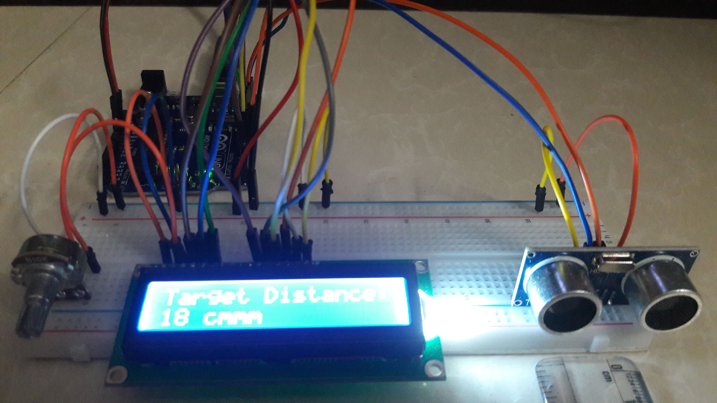 Arduino LCD Project for Measuring Distance : 3 Steps - Instructables