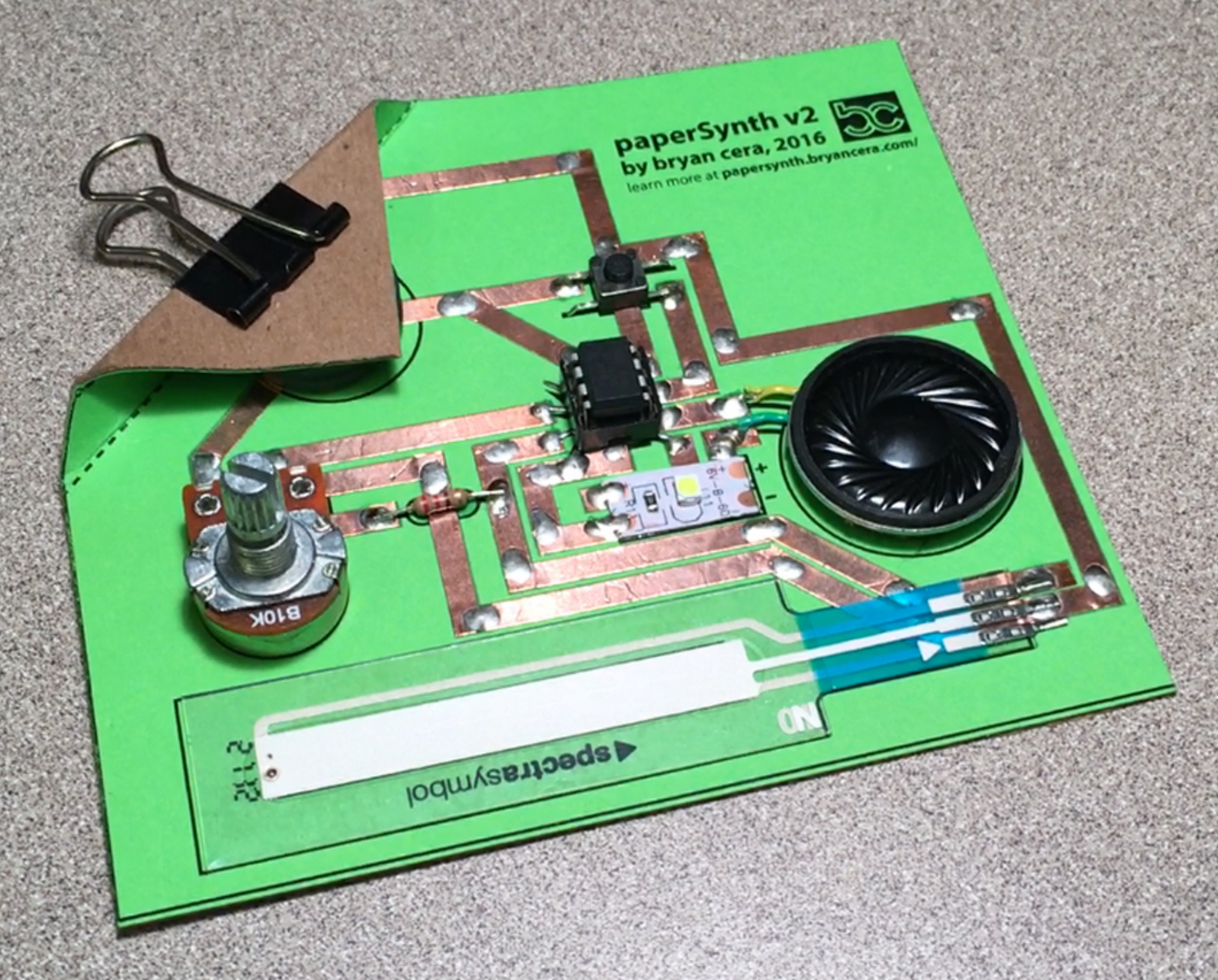 PaperSynth: an 8-bit Synthesizer Made Out of Paper and Copper Foil : 8 ...