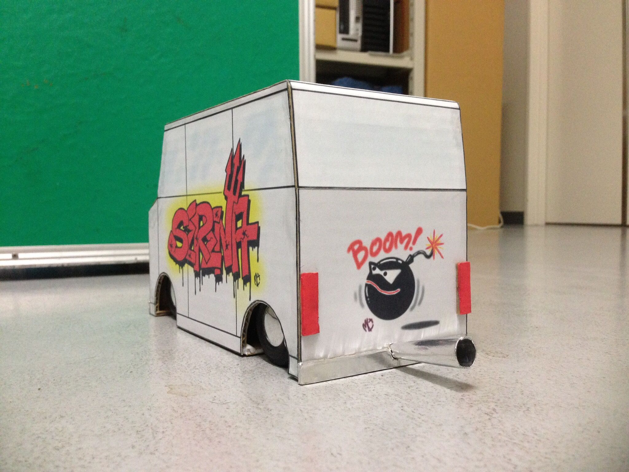 Papercraft(cardboard) Slammed Delivery Van : 4 Steps (with Pictures ...