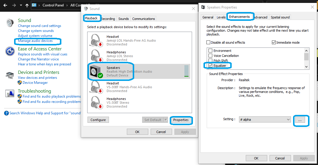 Equalizer in Windows 10 for Realtek HD Sound : 7 Steps - Instructables